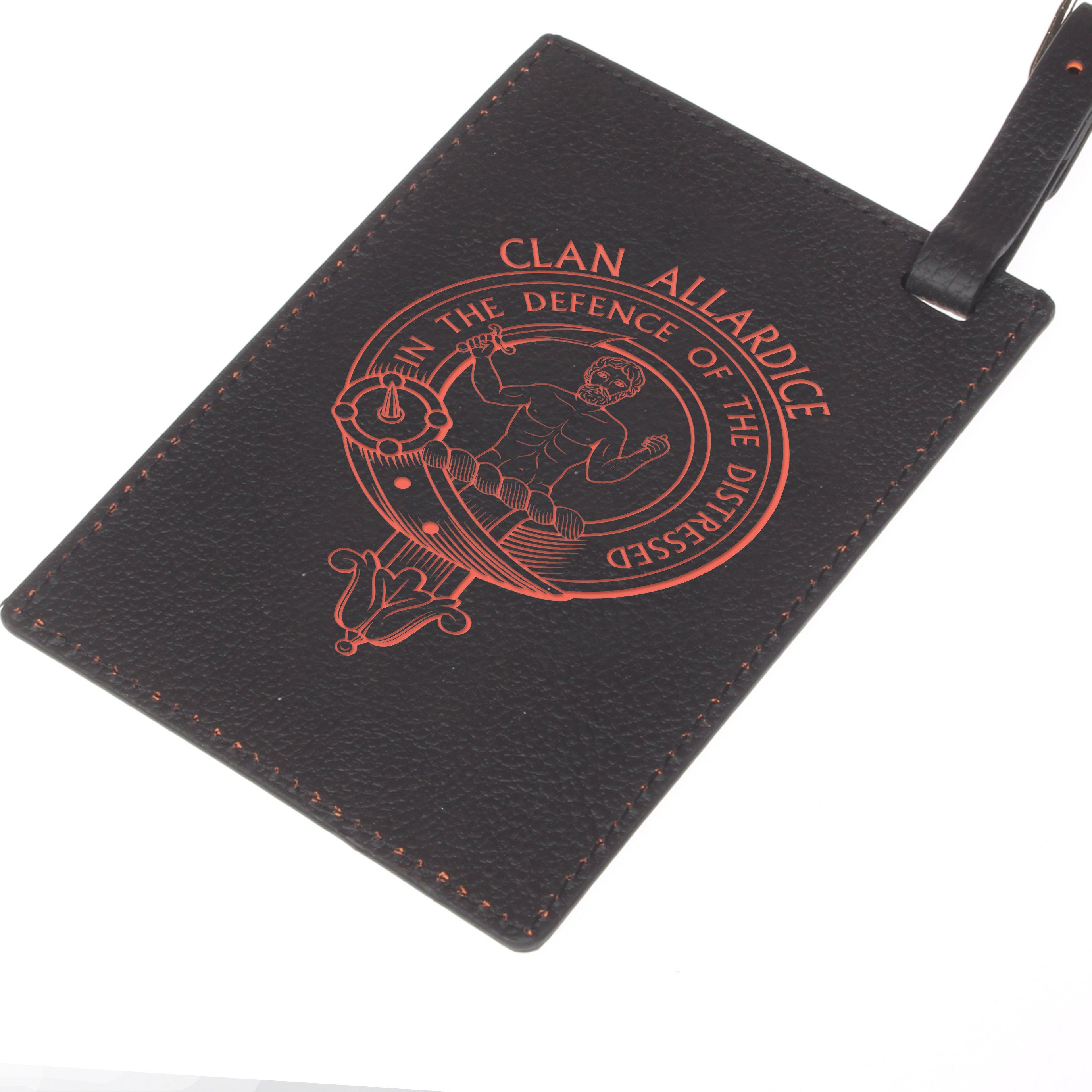Allardice Clan Crest Engraved Luggage Tag