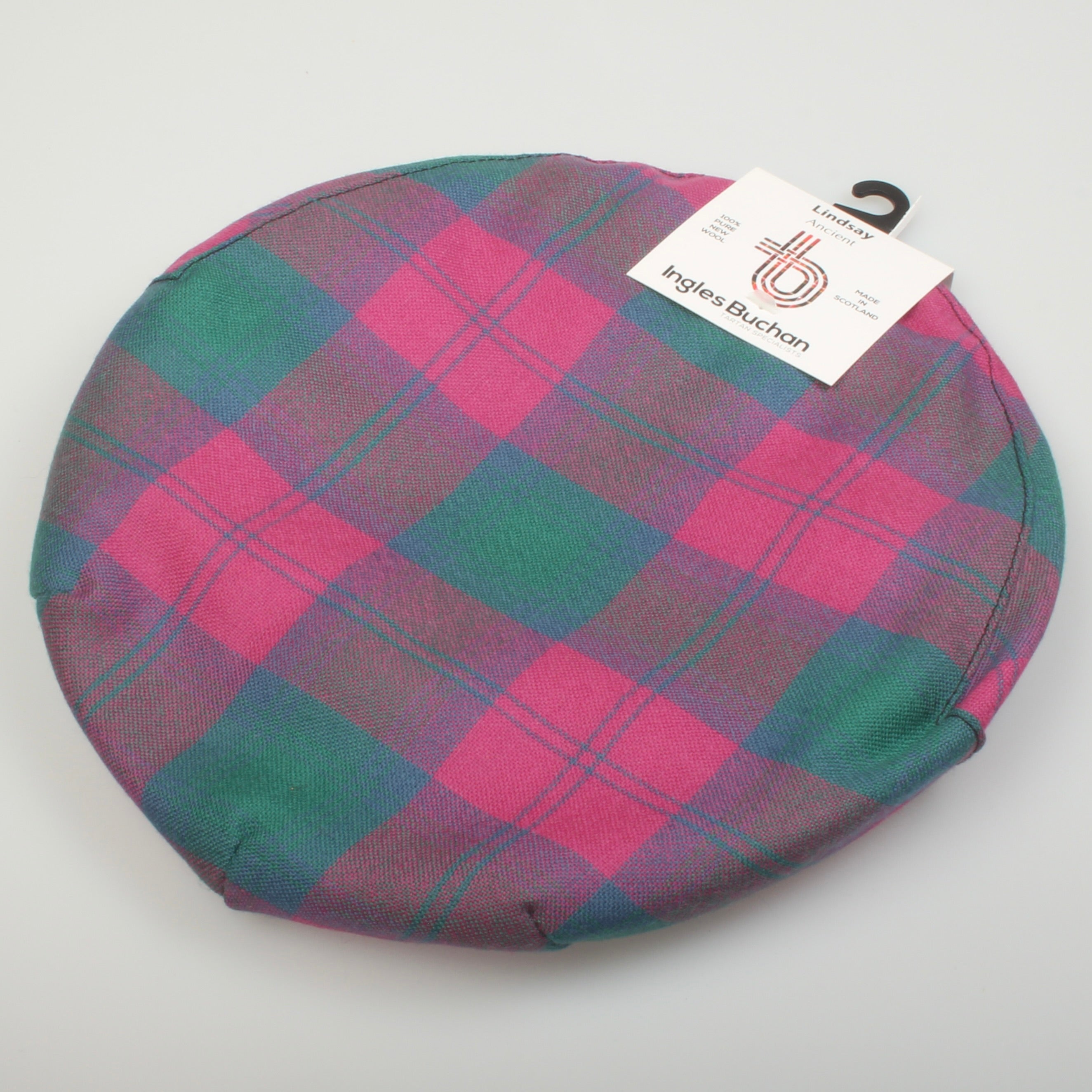 Luxury Pure Wool Golf Cap in Tartan