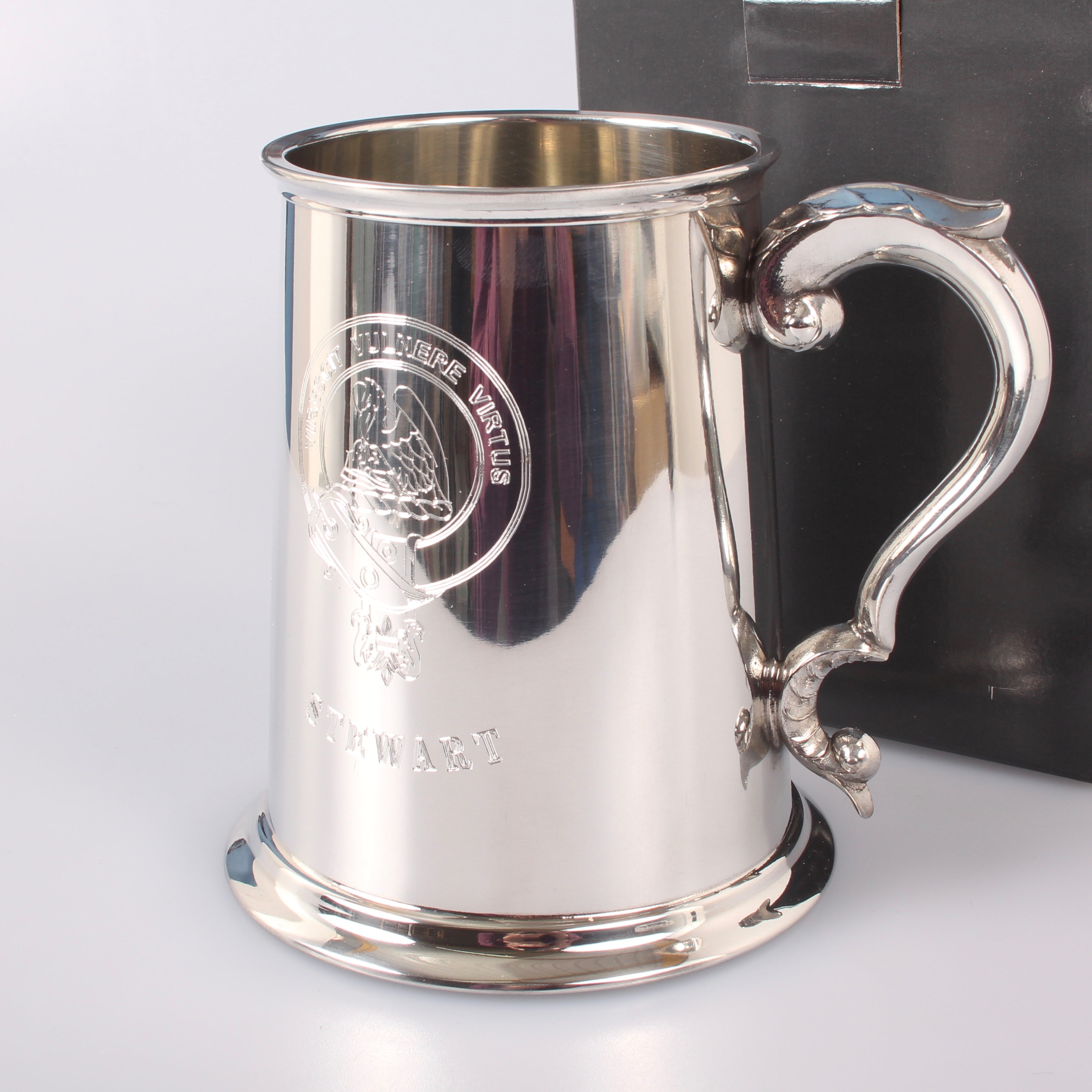 Clan Crest Pewter Tankard - Personalized Scotland Gift
