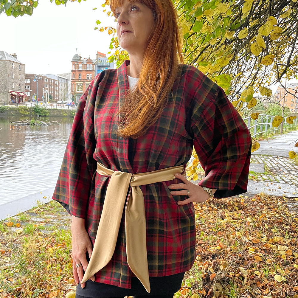 Silk Lined Loretto Jacket - Custom Tartan