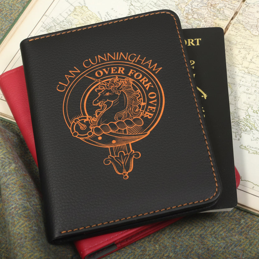 Luxurious Cunningham Clan Passport Cover