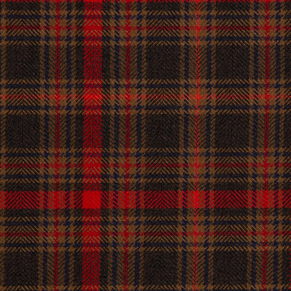 Highland Peat Tartan Fabric by the Meter