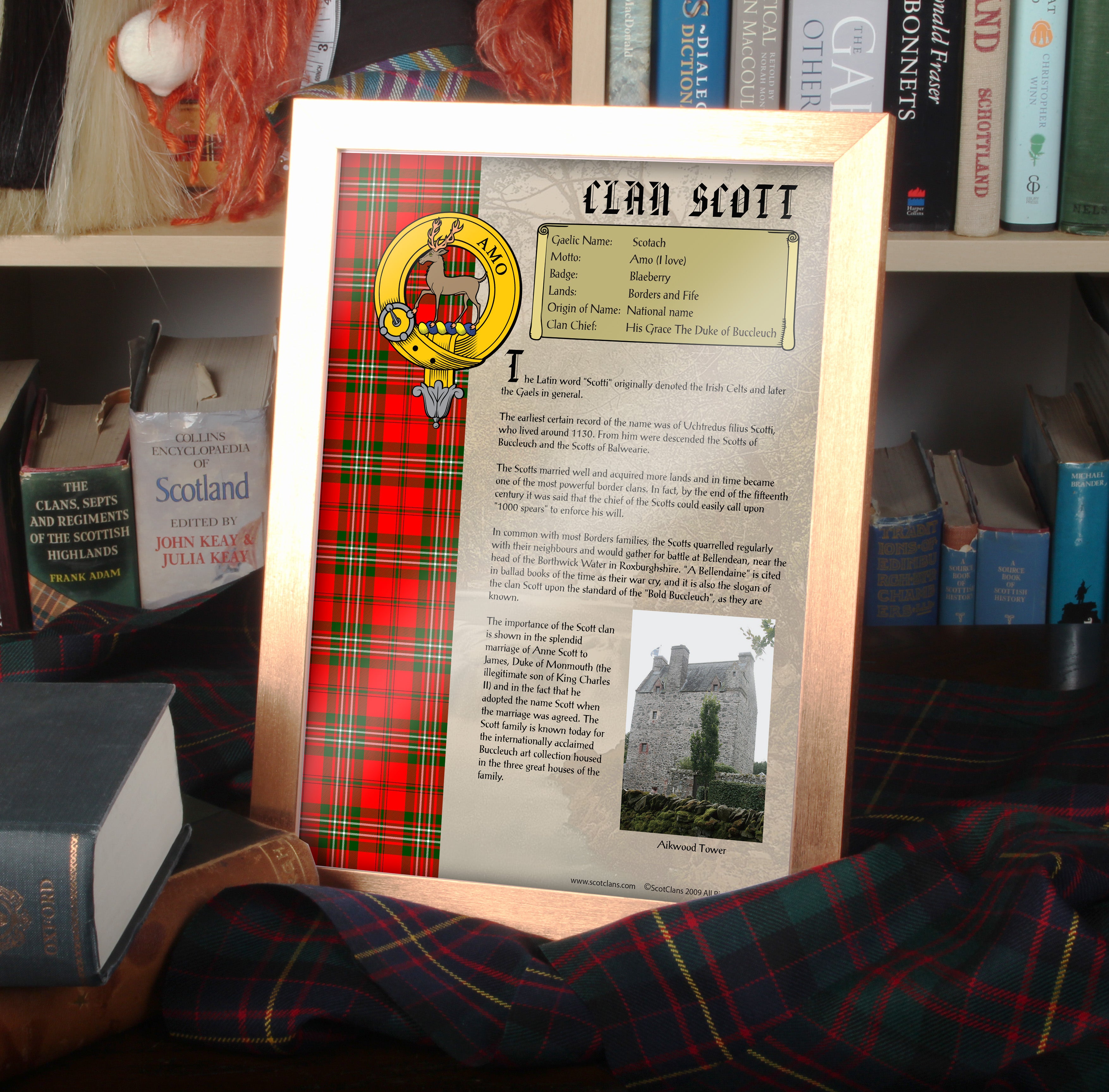 Scott Clan History Print