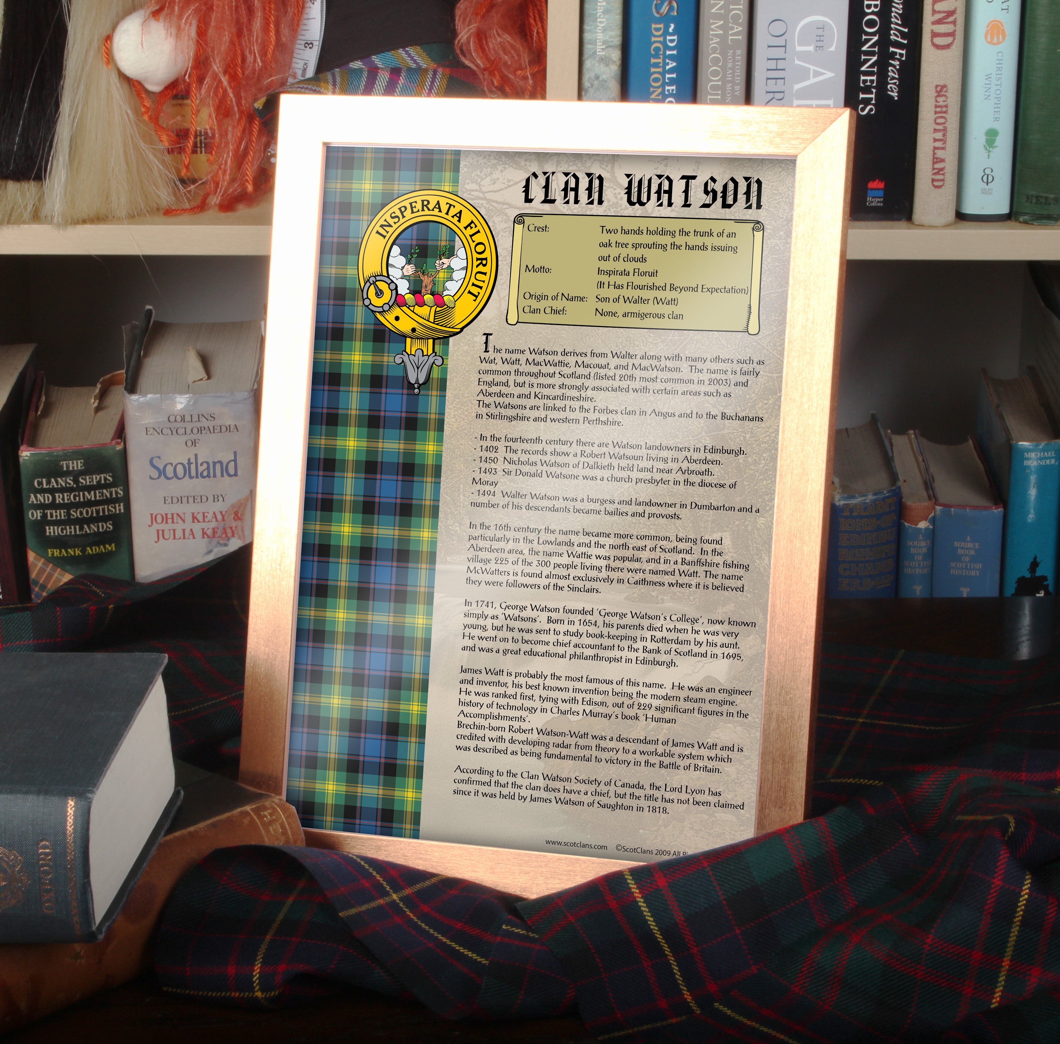Watson Clan History Print