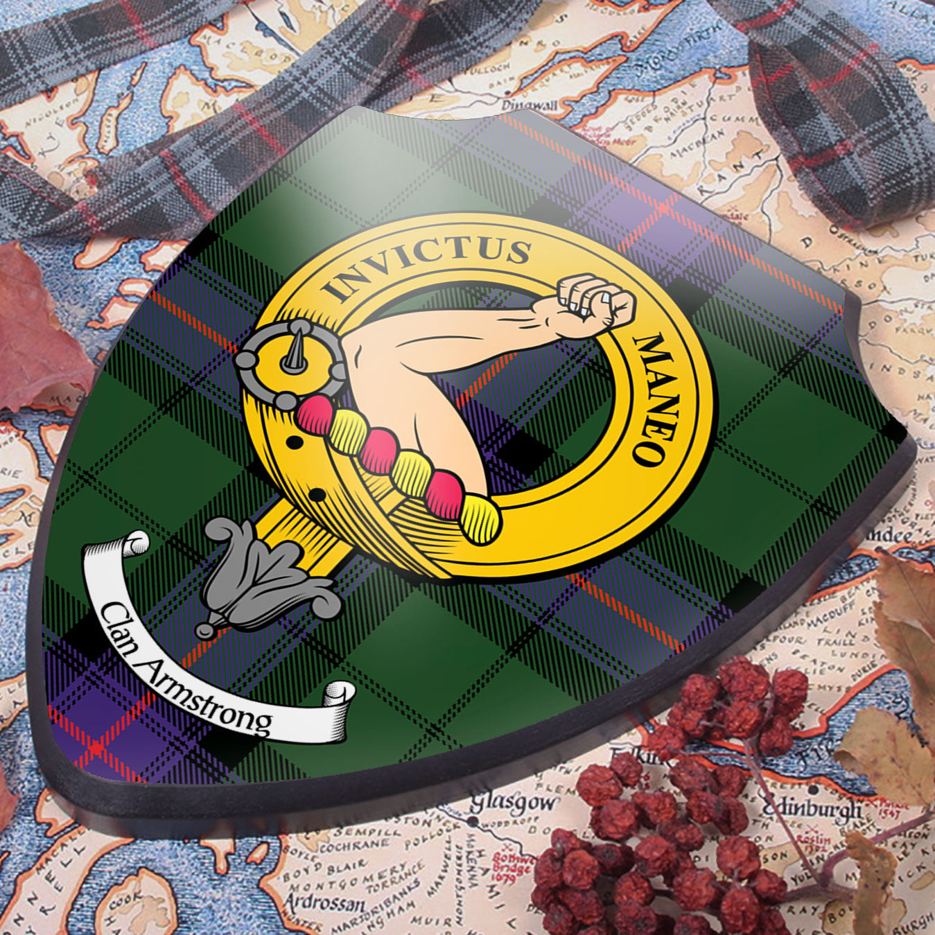 Armstrong Clan Crest Wall Plaque