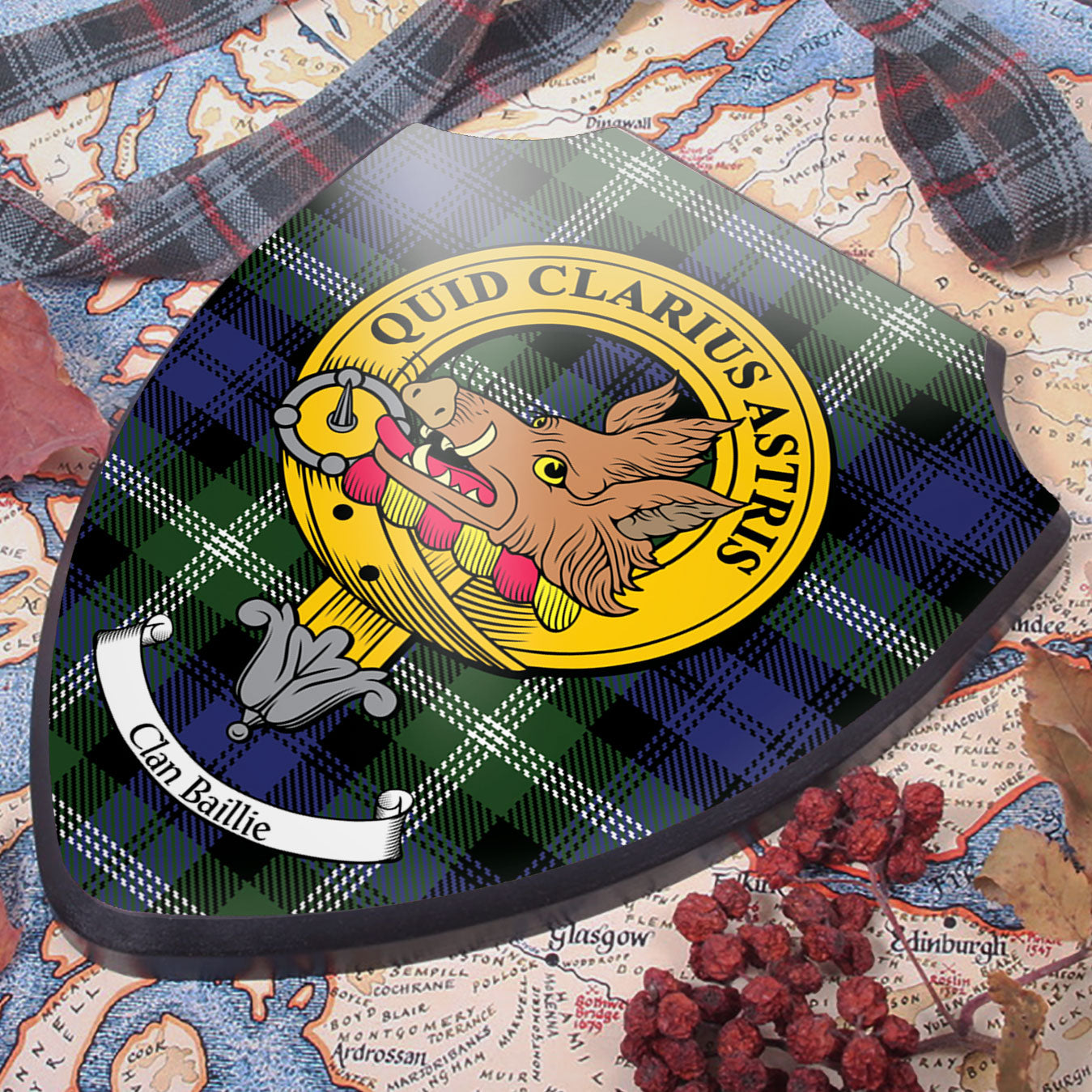 Baillie Clan Crest Wall Plaque