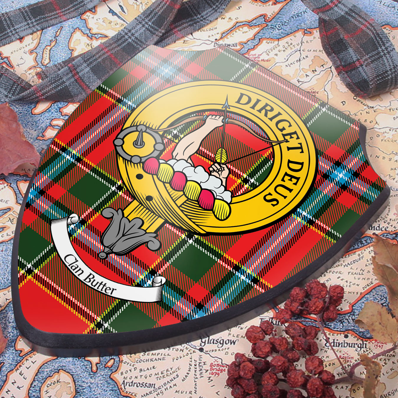 Butter Clan Crest Wall Plaque