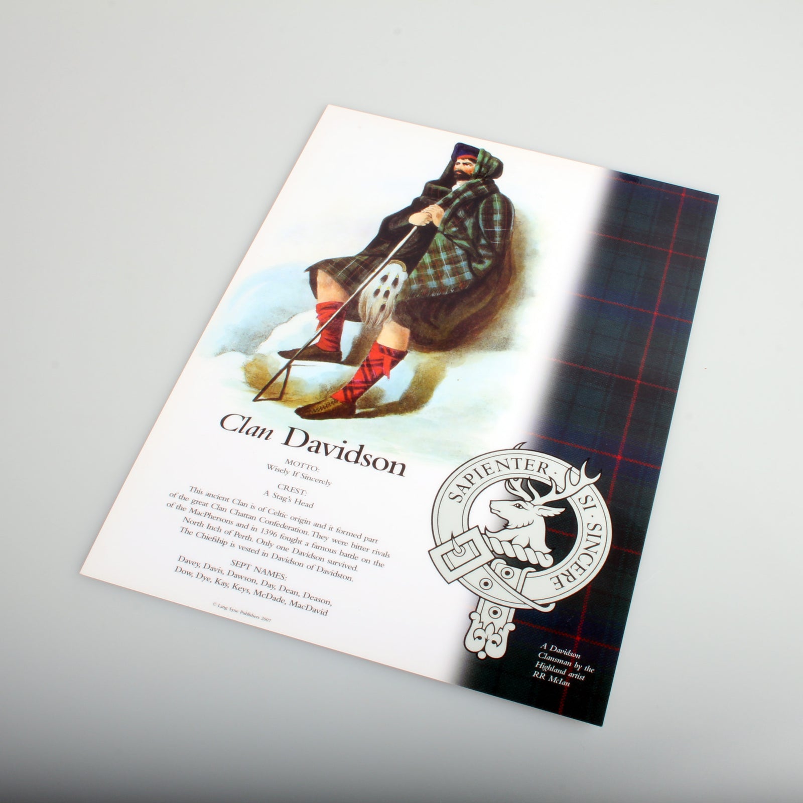 Davidson Scottish Clan Poster