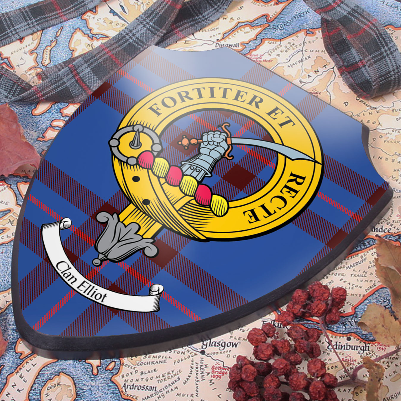 Custom Clan Crest Printed Wall Plaque