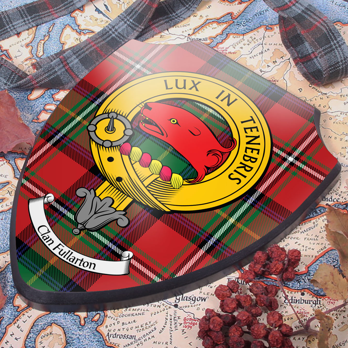 Fullarton Clan Crest Wall Plaque - Custom Made