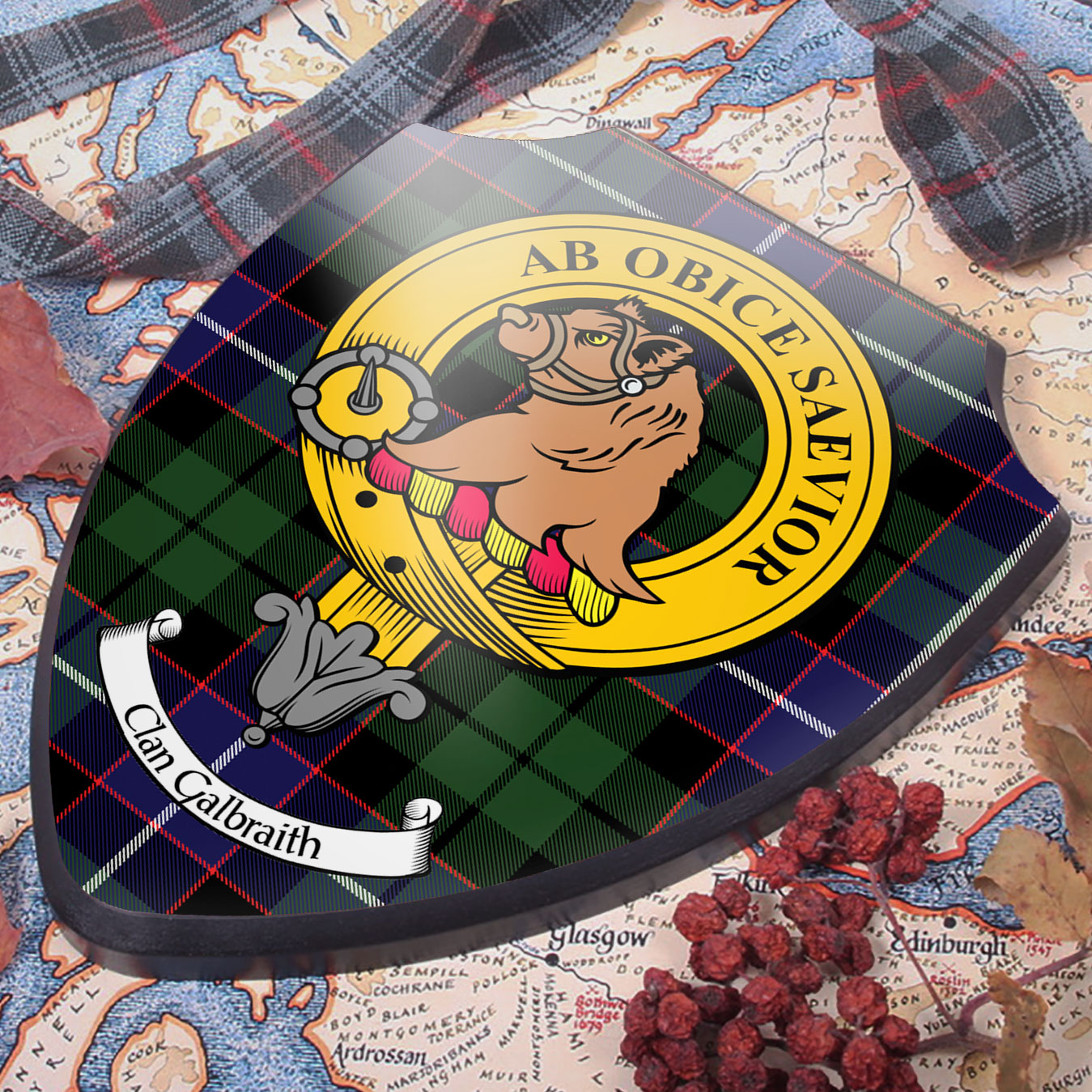 Galbraith Clan Crest Wall Plaque