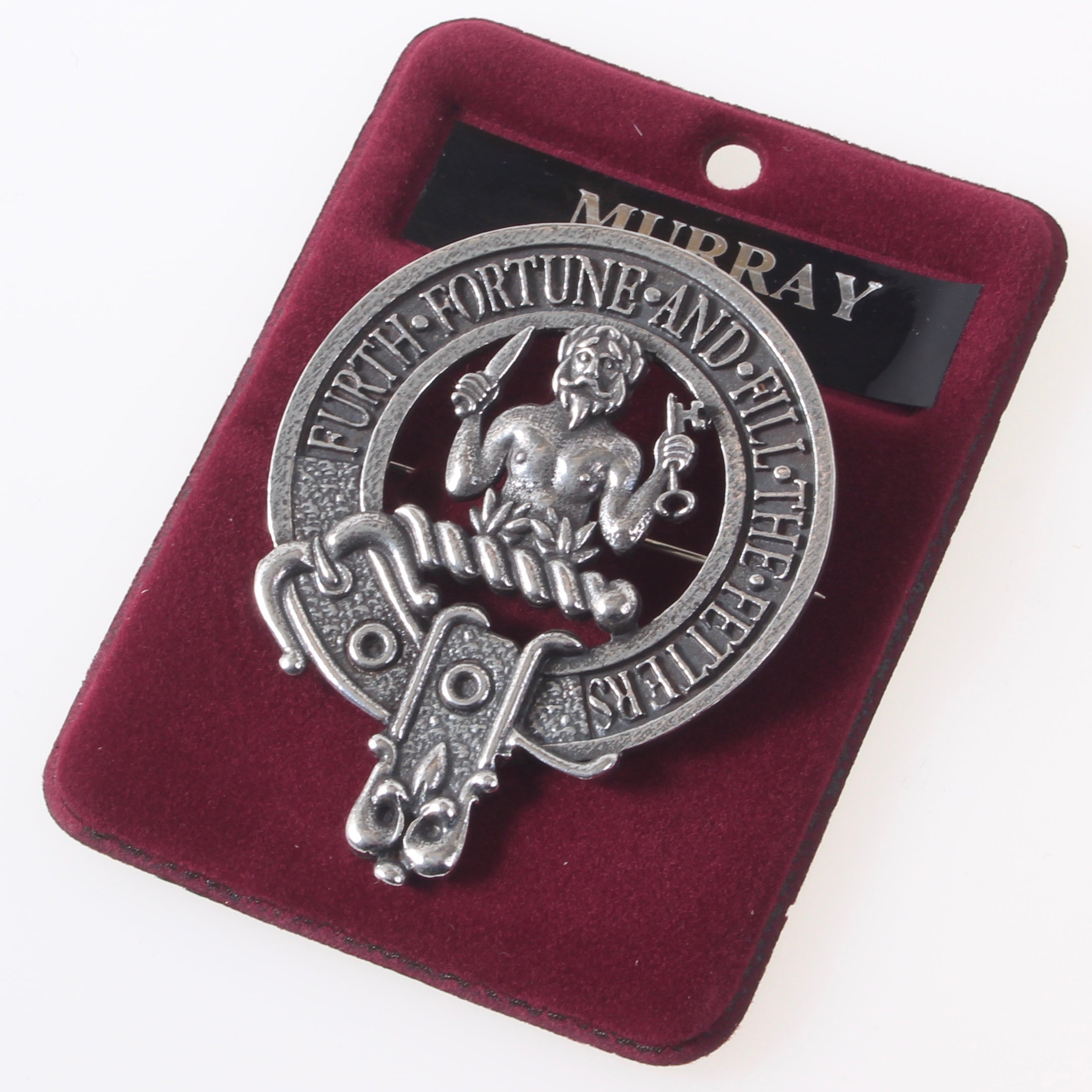 Murray Clan Crest Badge in Pewter