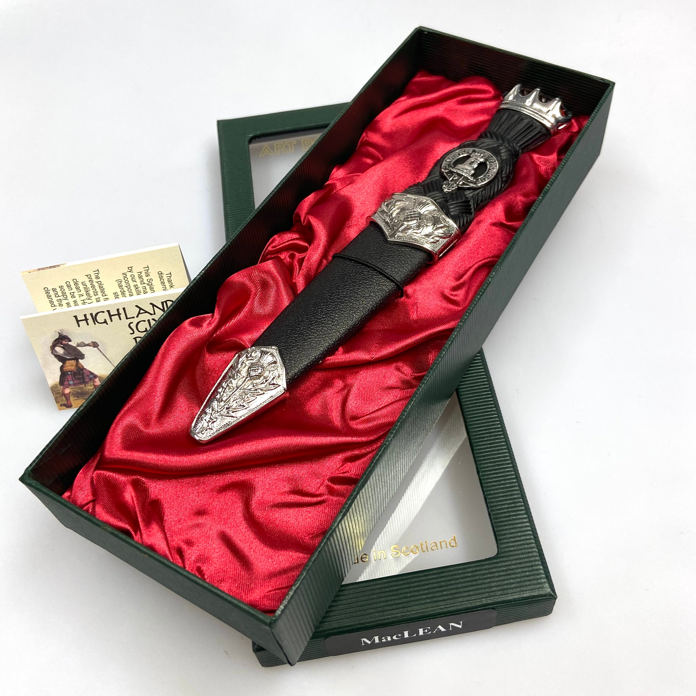 MacLean Clan Crest Sgian Dubh