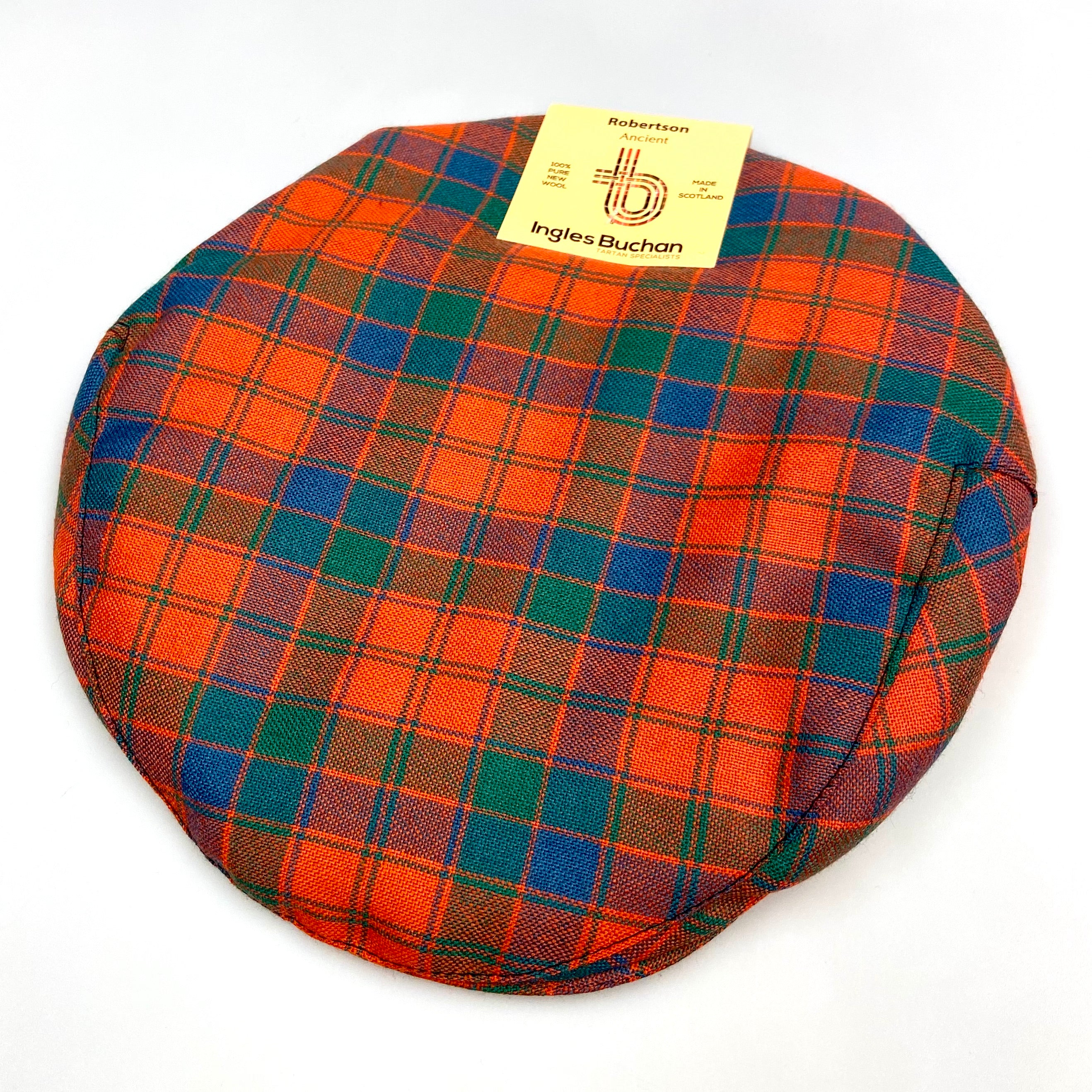 Pure Wool Golf Cap in Tartan