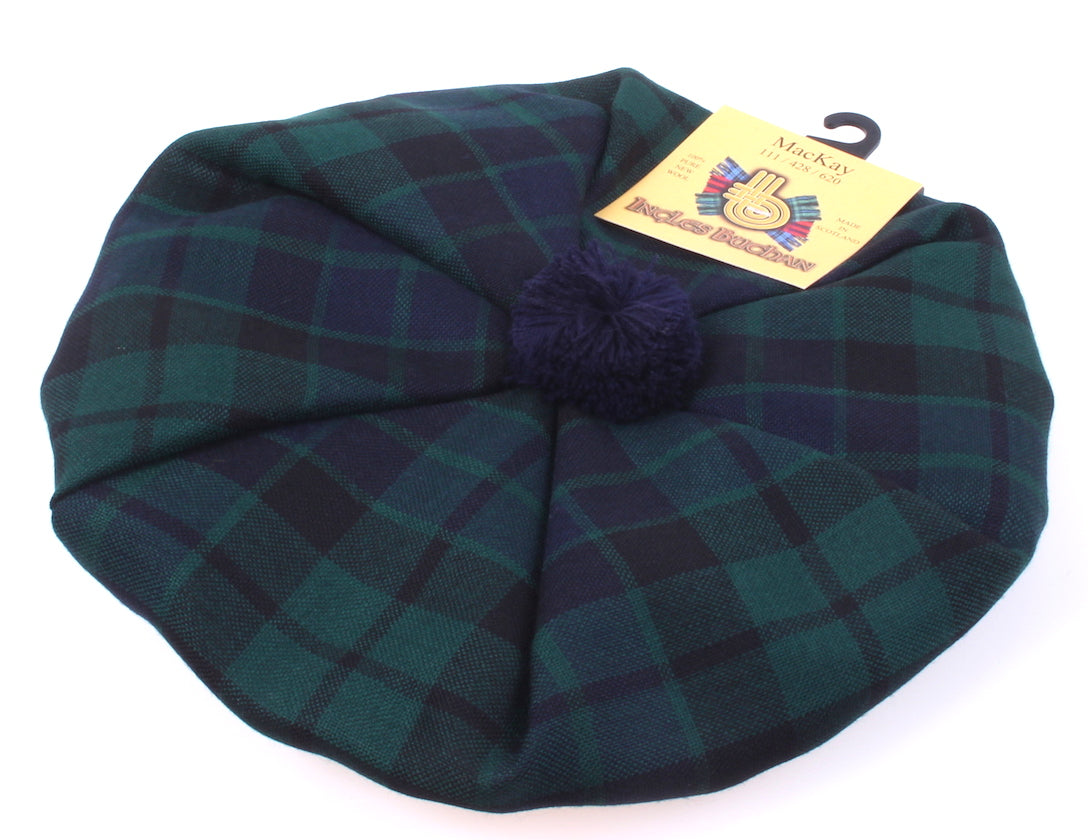 Wool Tam in MacKay Modern Tartan