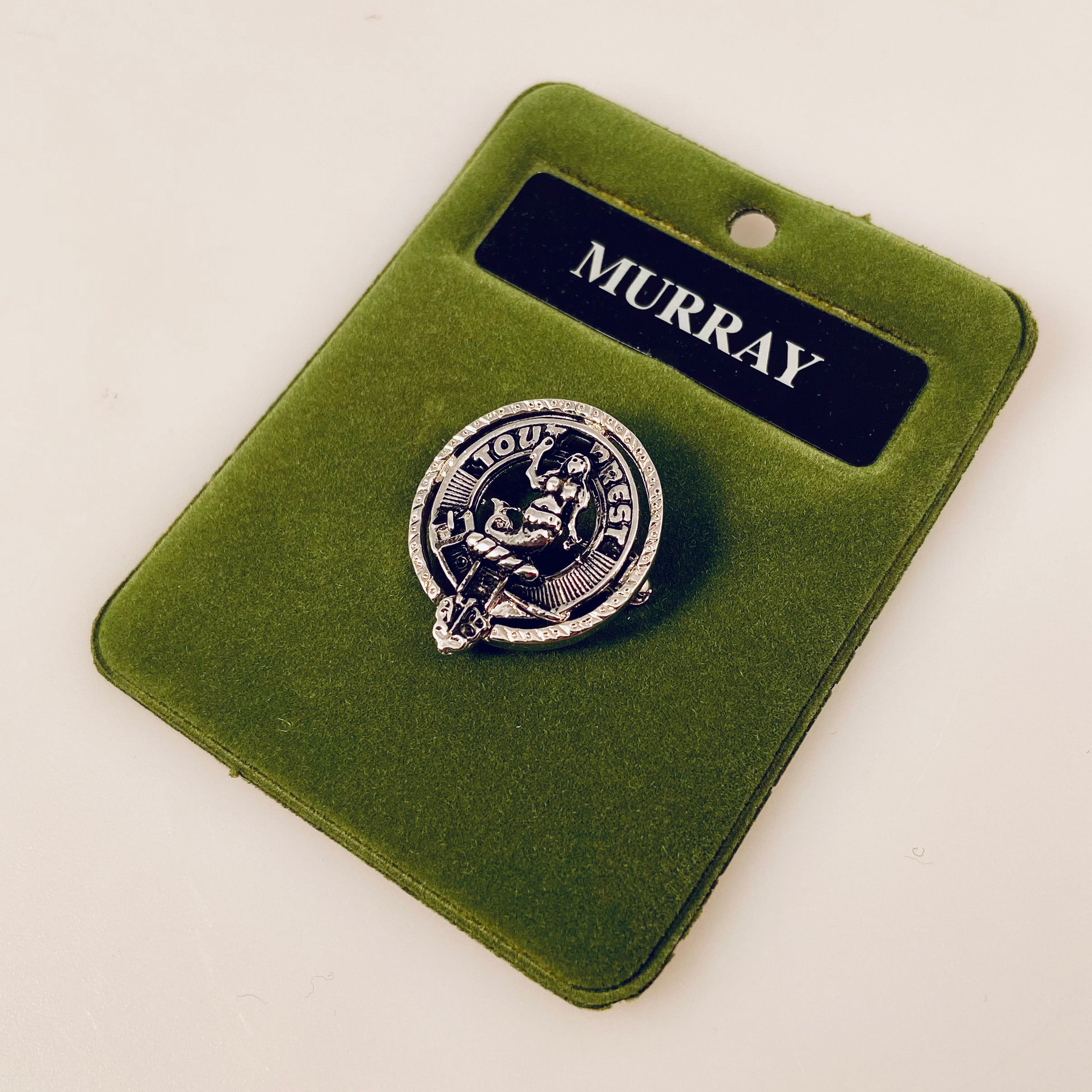 Murray Clan Crest Pewter Pin Badge