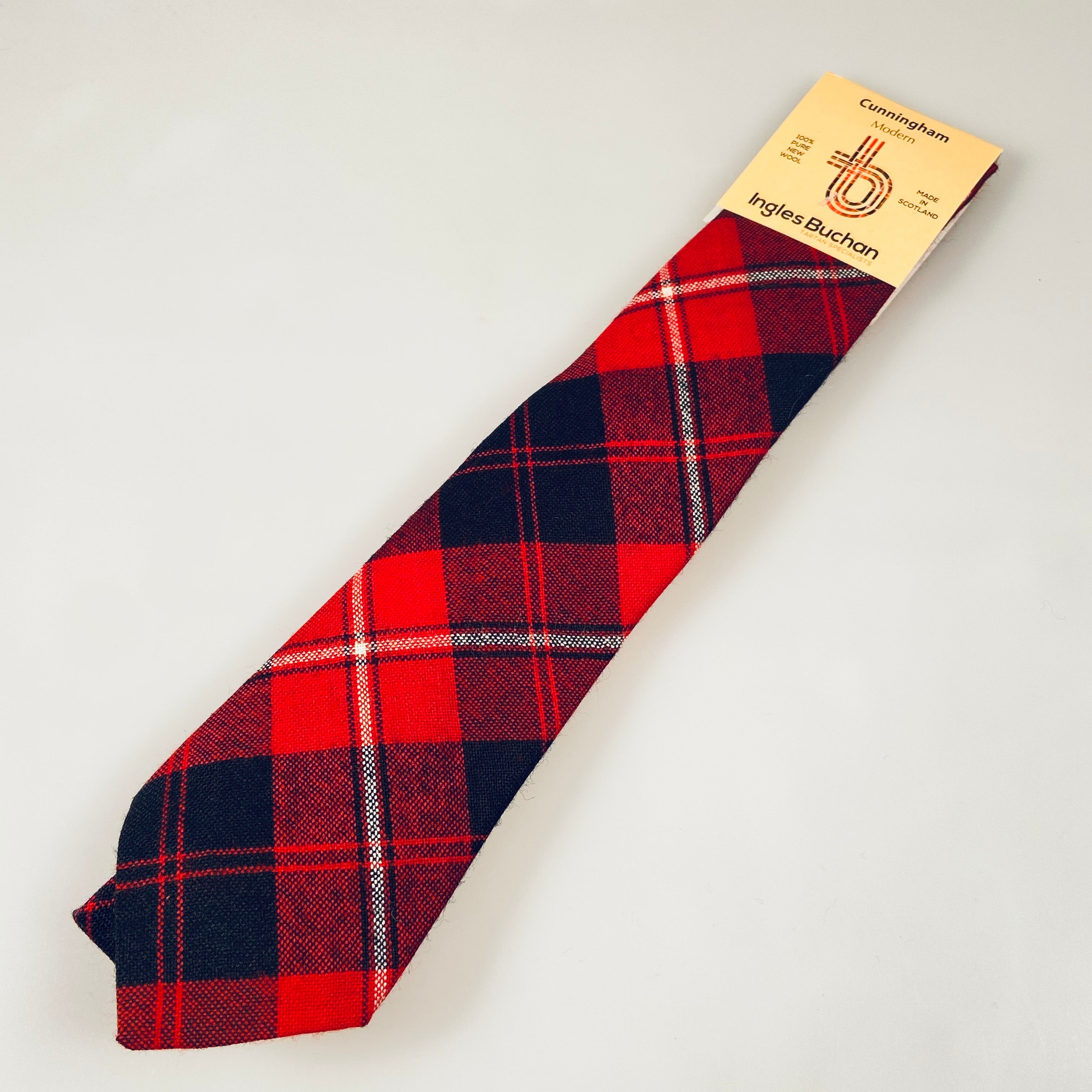 Pure Wool Tie - Cunningham Modern Tartan