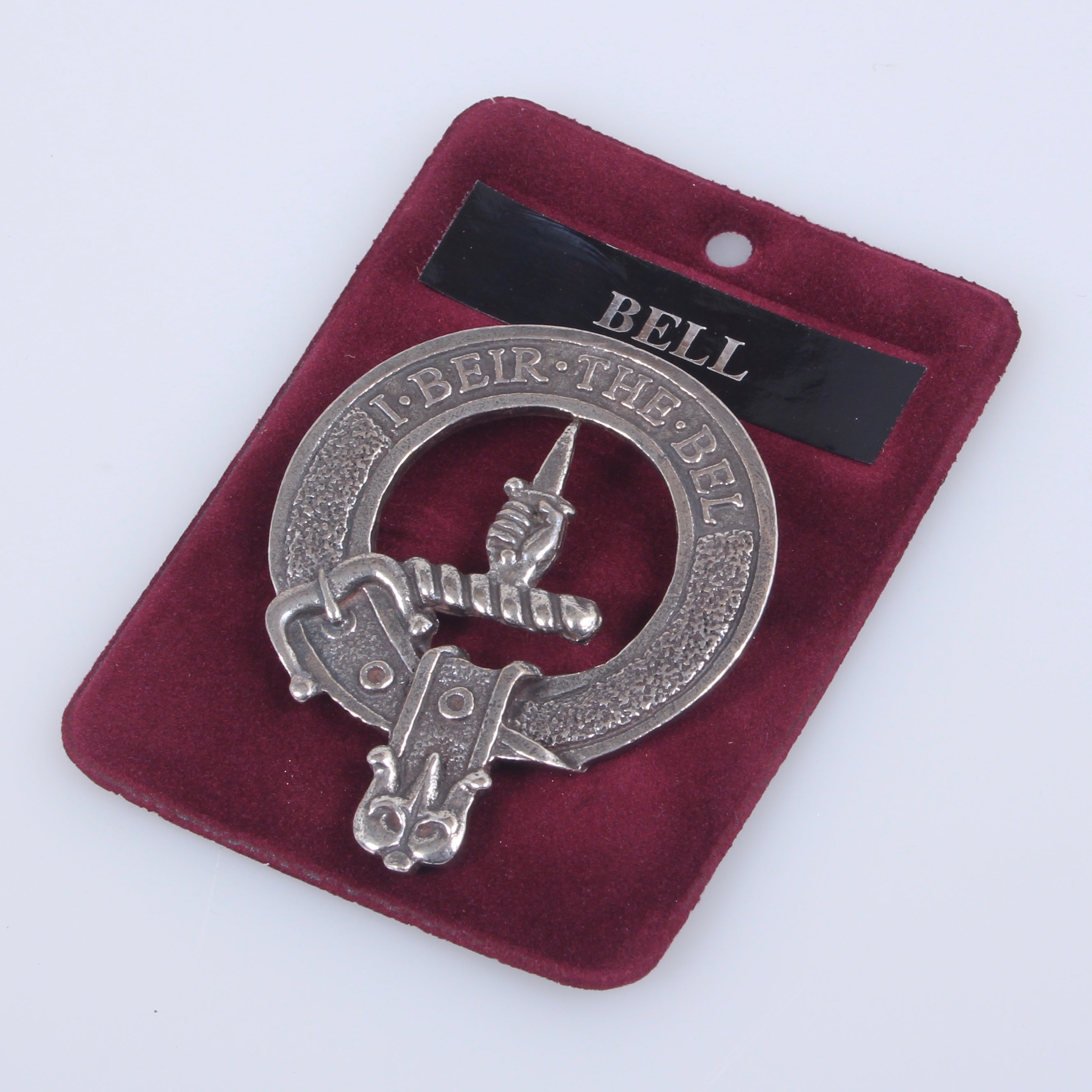 Bell Clan Crest Badge in Pewter