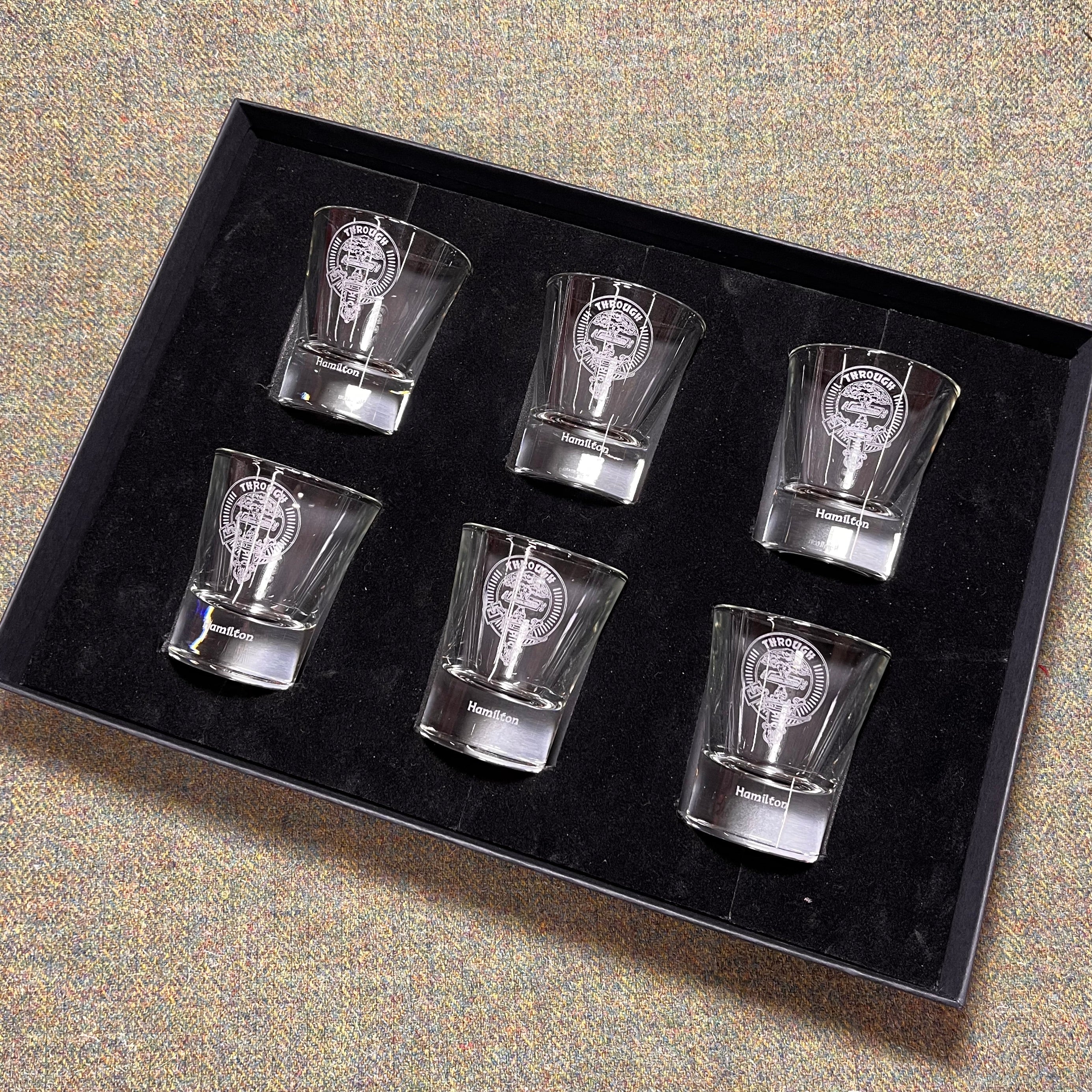 Clan Crest Dram Glass Set