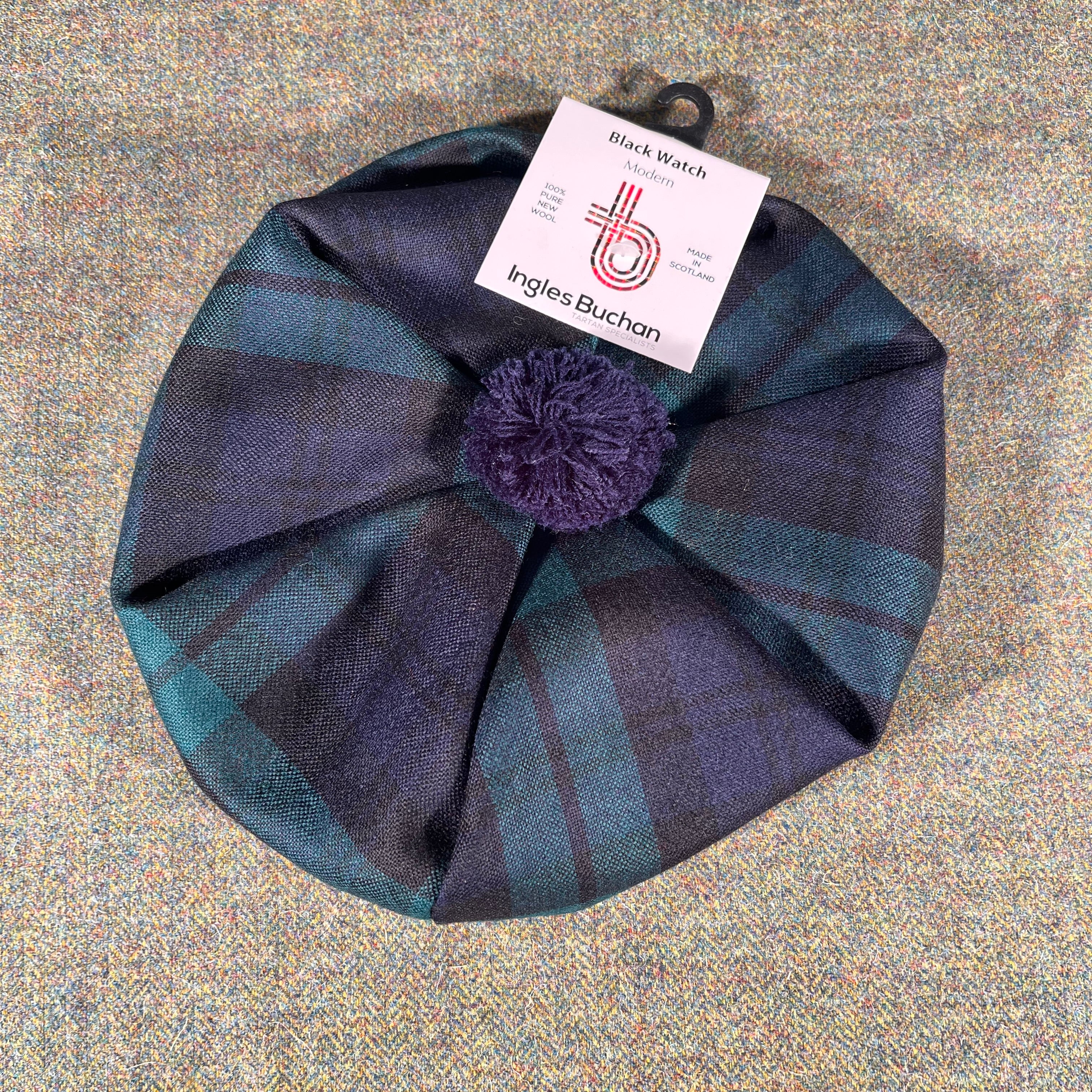 Childs Wool Tam in Modern Tartan