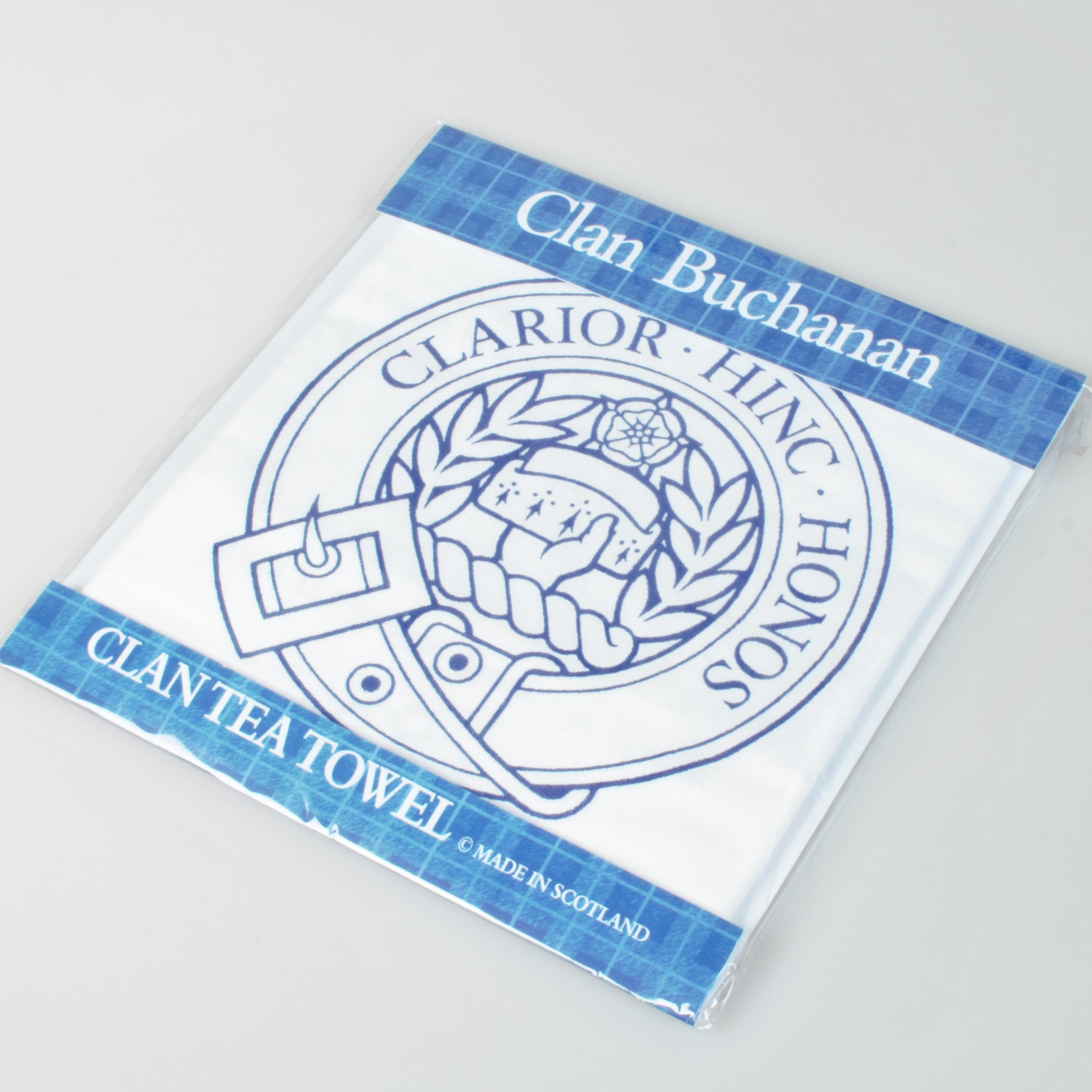 Buchanan Clan Crest Tea Towel