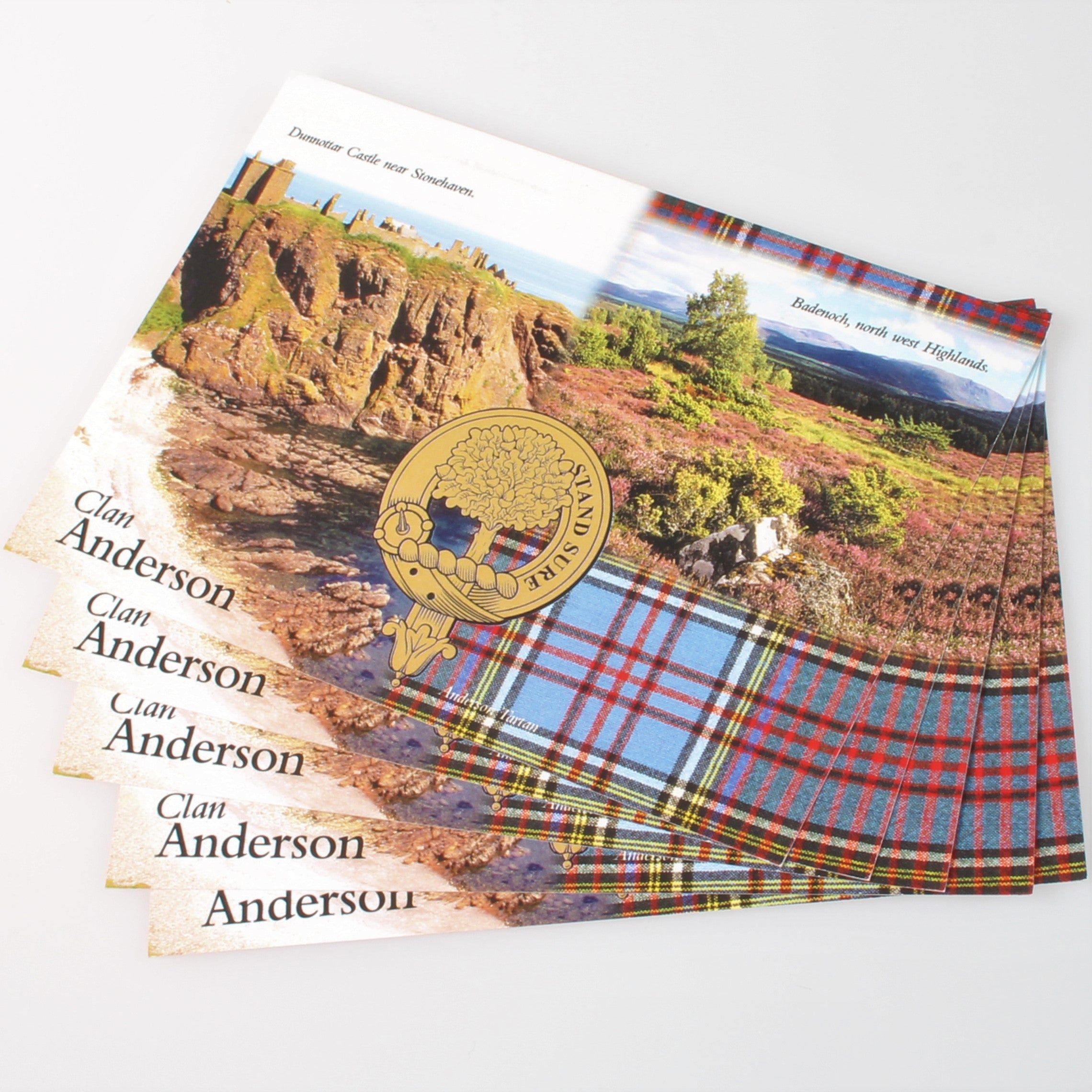 Anderson Clan Crest Postcard 5 pack