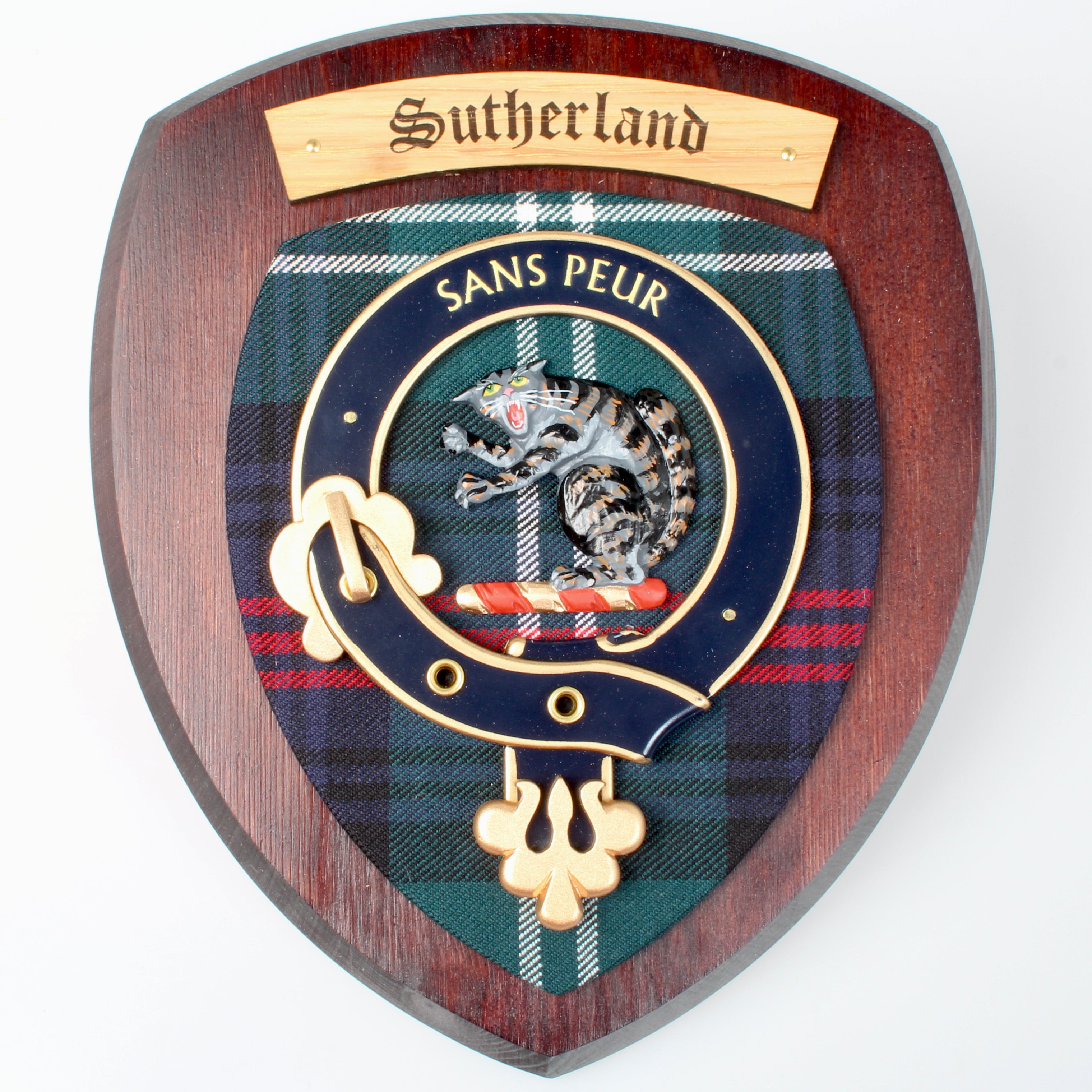 Sutherland Clan Crest Wall Plaque