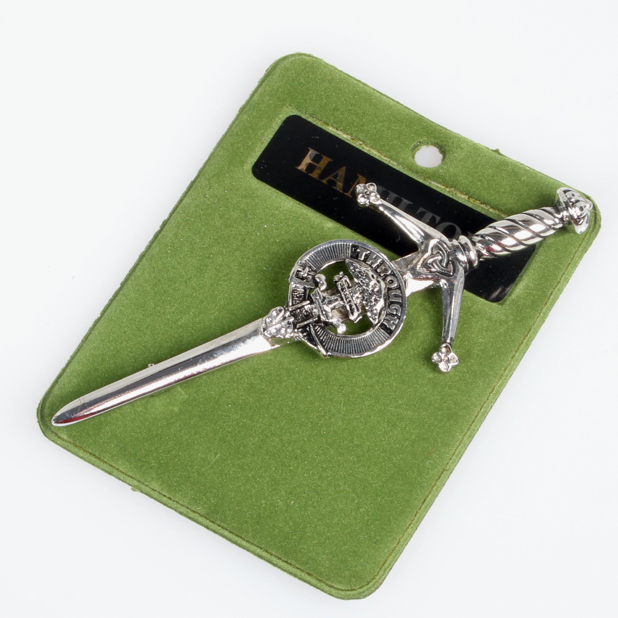Hamilton Clan Crest Pewter Kilt Pin