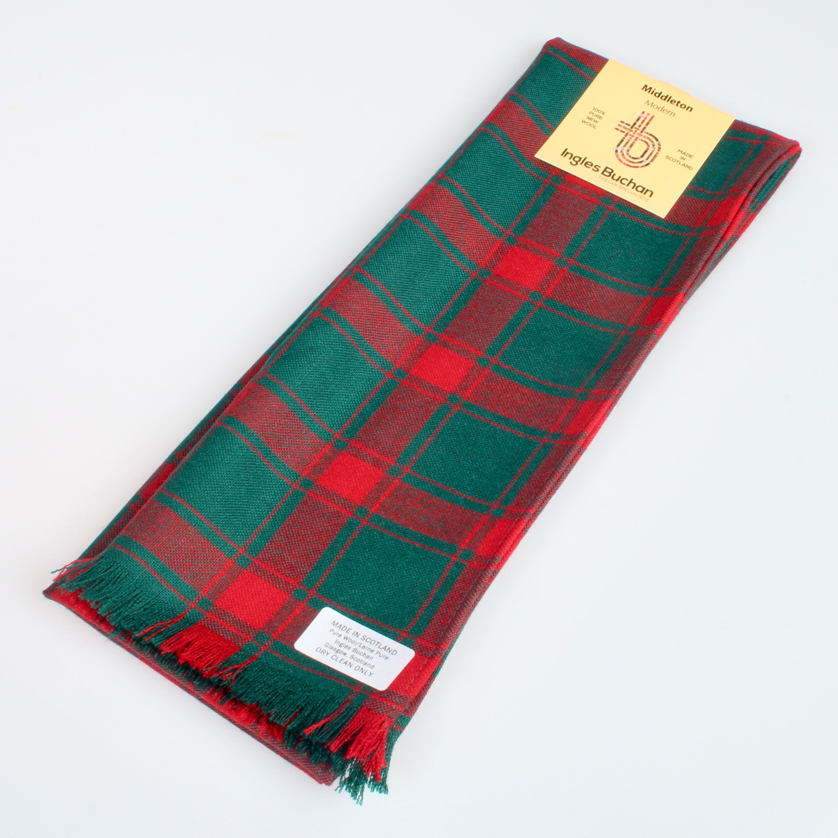 Wool Scarf in Middleton Tartan