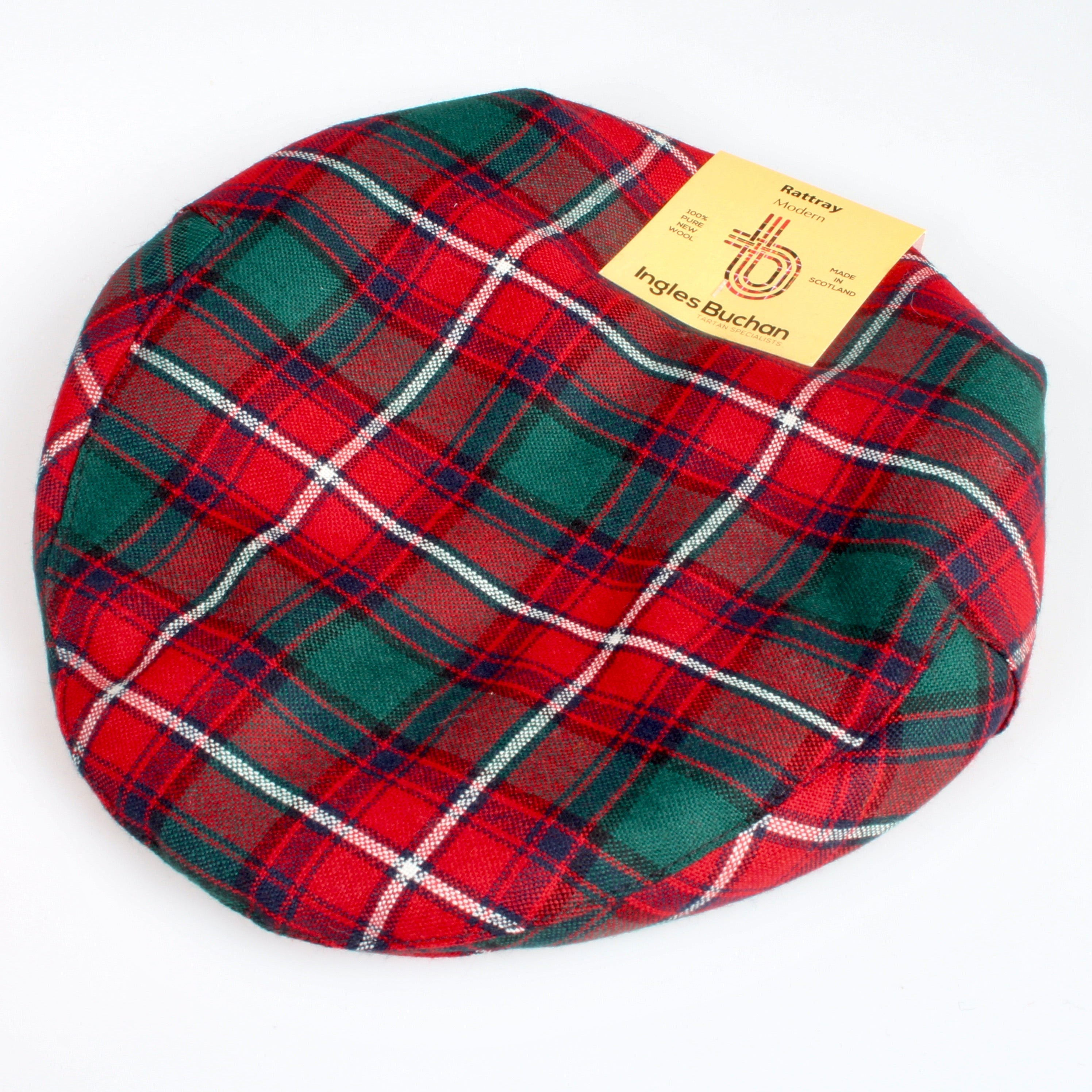 Pure Wool Golf Cap in Rattray Tartan