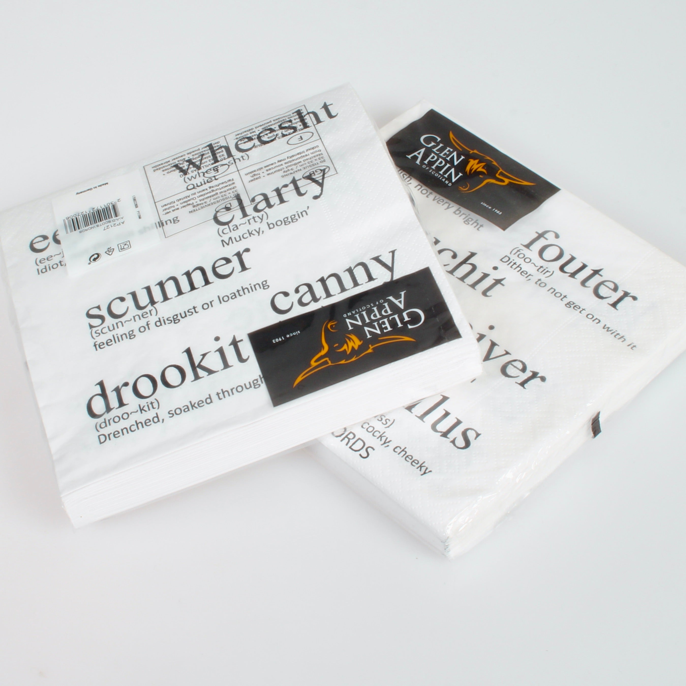 Scottish Words Paper Napkins - 20 Pack