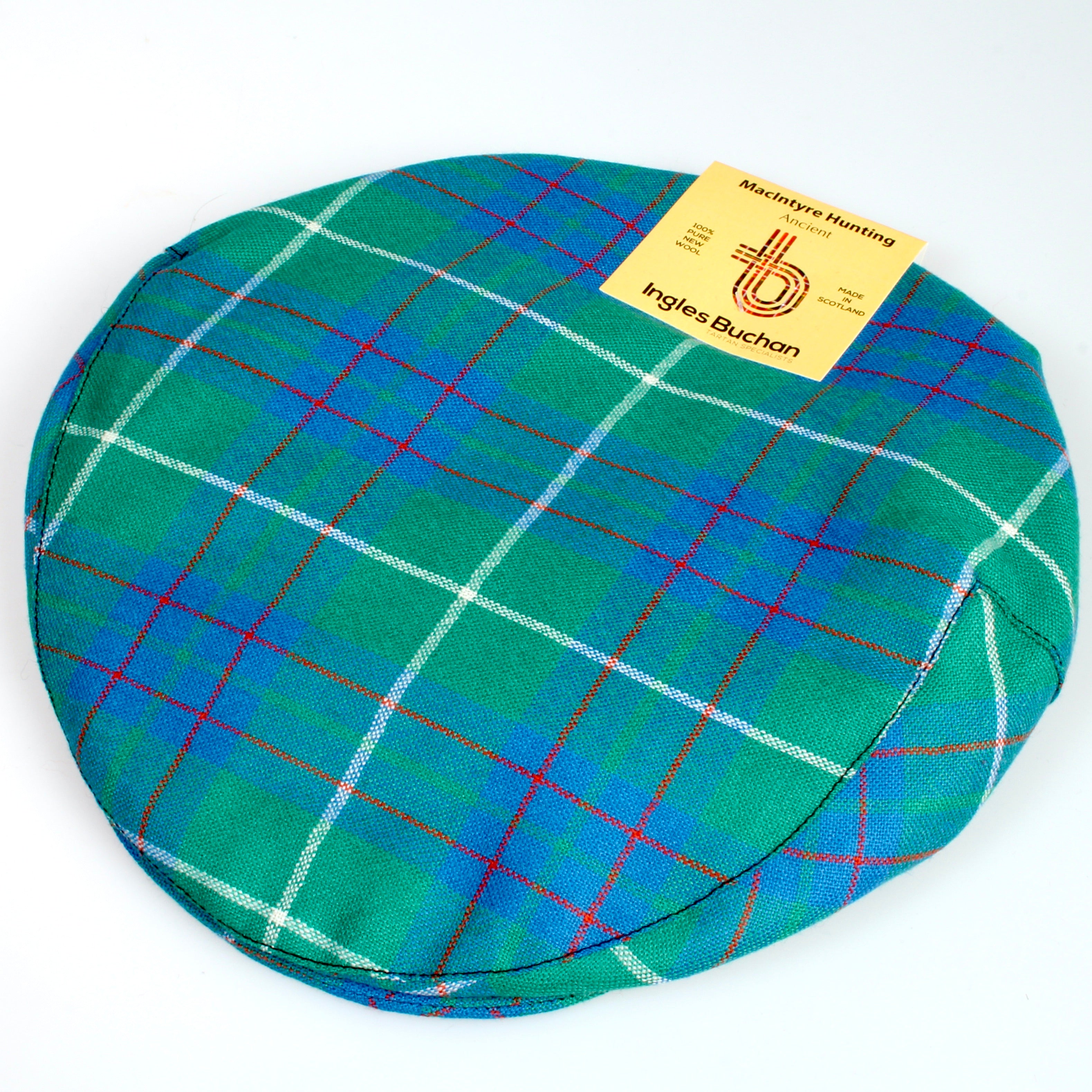 Wool Golf Cap in MacIntyre Hunting Ancient Tartan