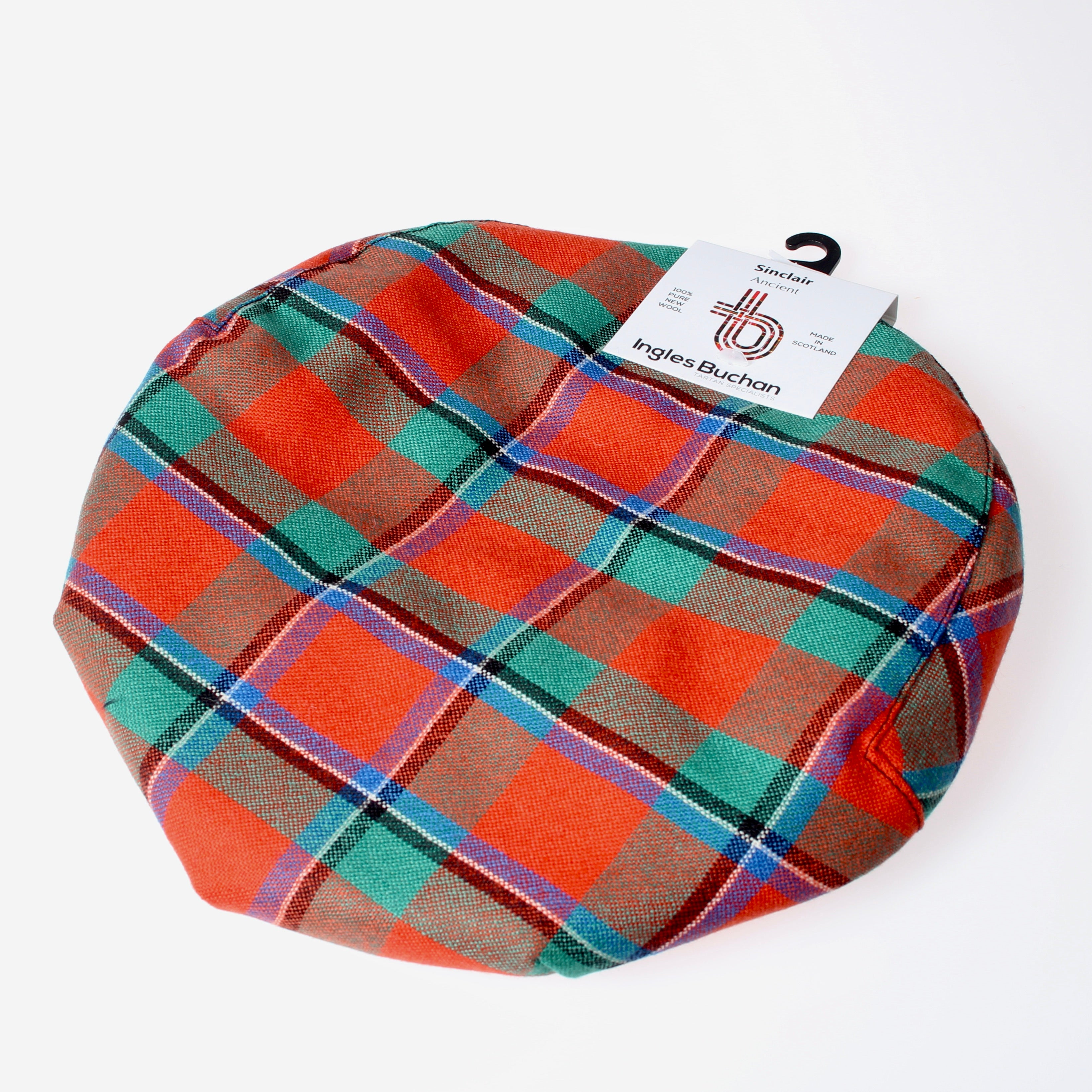 Pure Wool Golf Cap in Sinclair Tartan