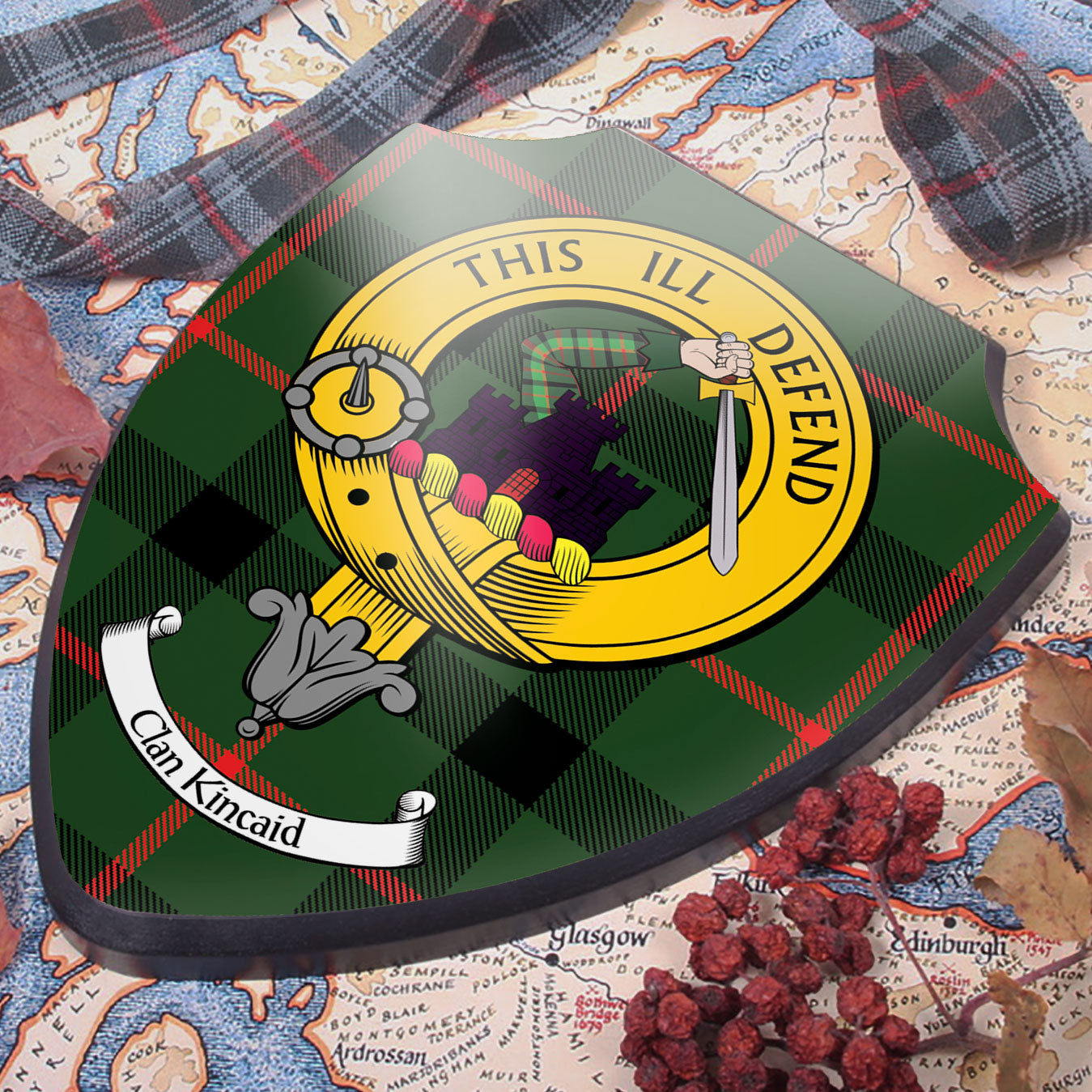 Kincaid Clan Crest Wall Plaque - Custom Made