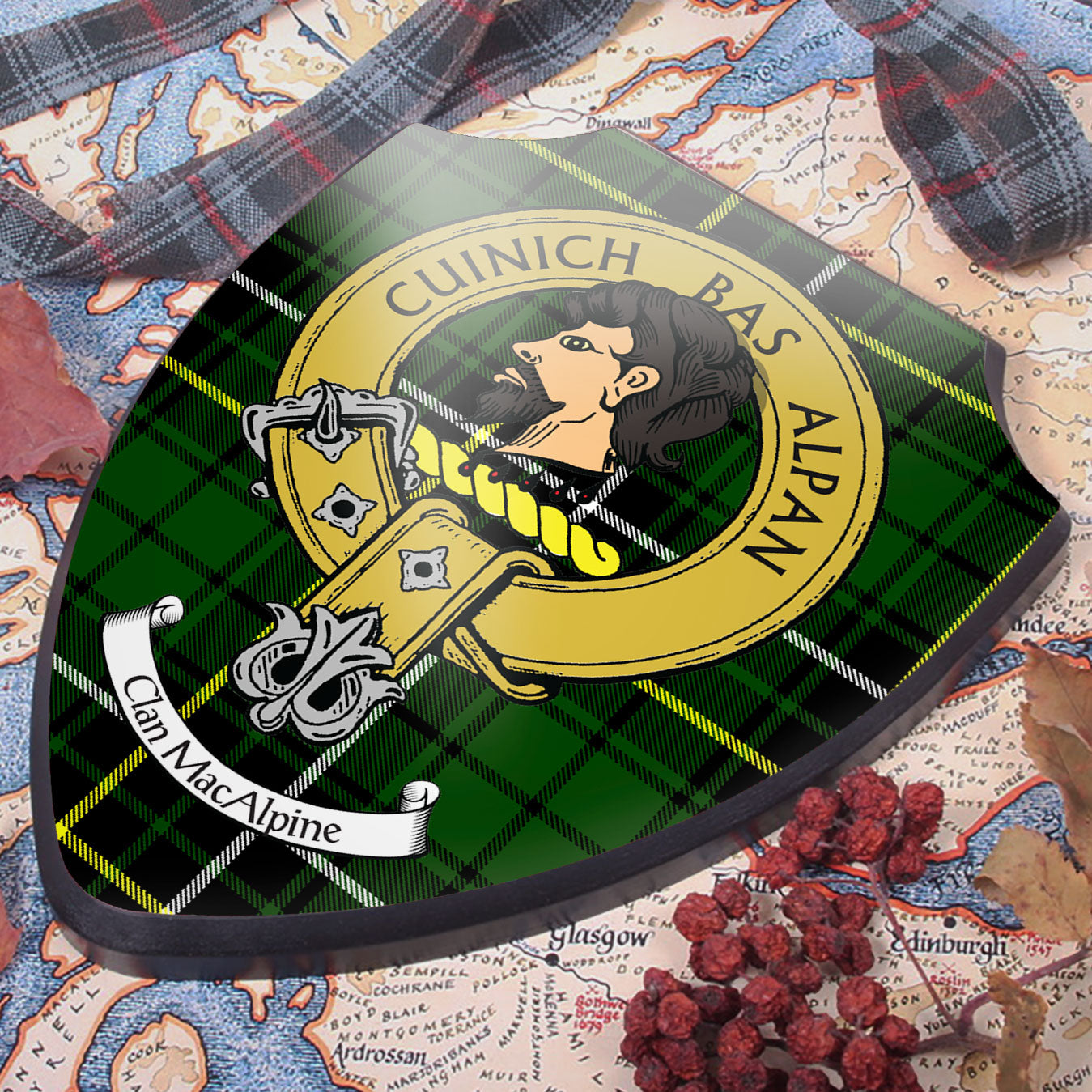 MacAlpine Clan Crest Wall Plaque