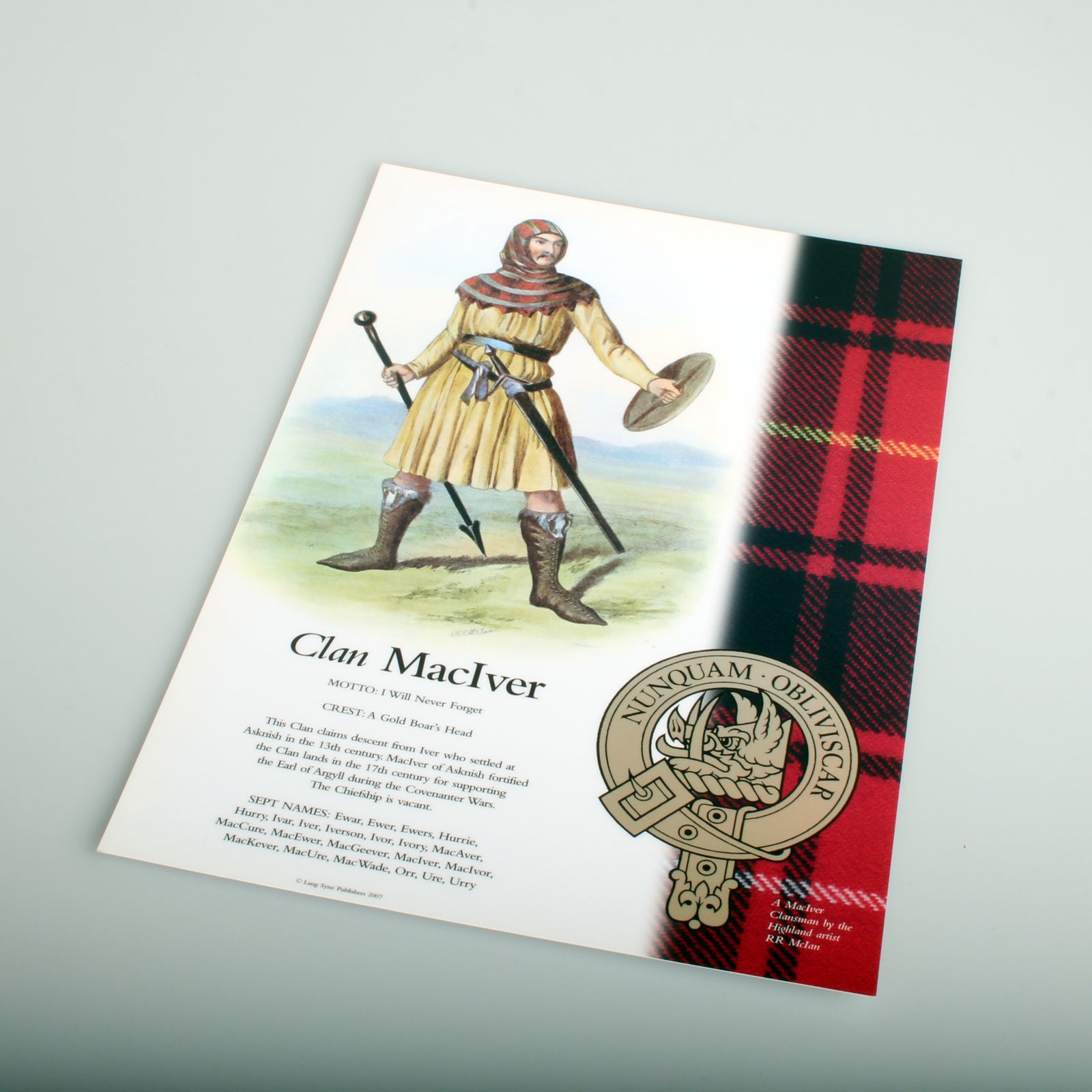 MacIver Clan Poster A4