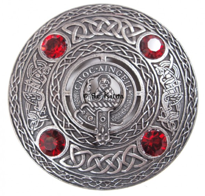 MacLea Clan Crest Pewter Brooch