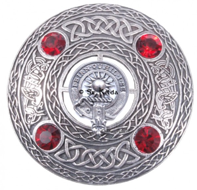 MacLeod Clan Crest Pewter Brooch