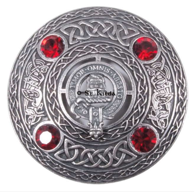 MacNab Clan Crest Pewter Brooch