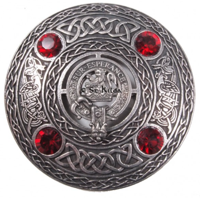 Moncreiffe Clan Pewter Plaid Brooch