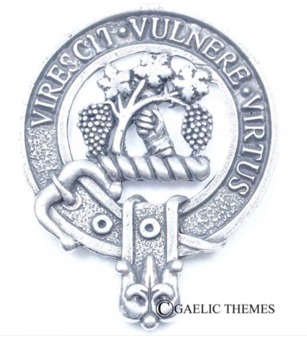Burnett Clan Crest Badge in Pewter