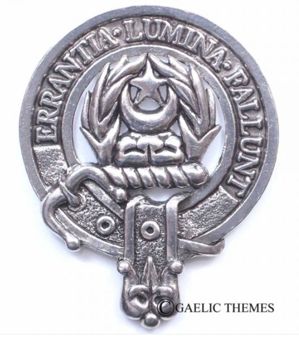 Kinnaird Clan Crest Badge in Pewter
