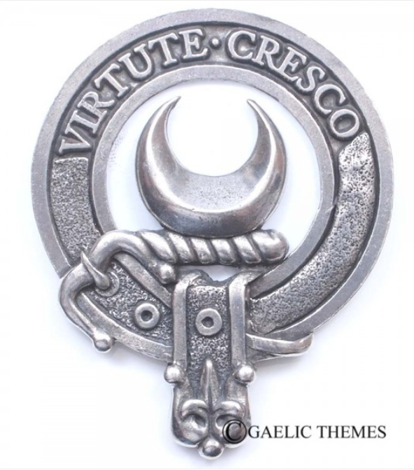 Leask Clan Pewter Crest Badge