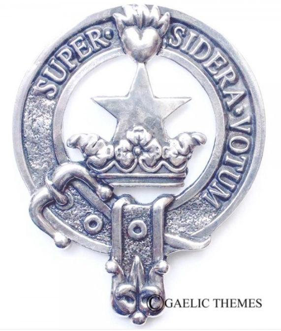 Rattray Clan Crest Badge in Pewter