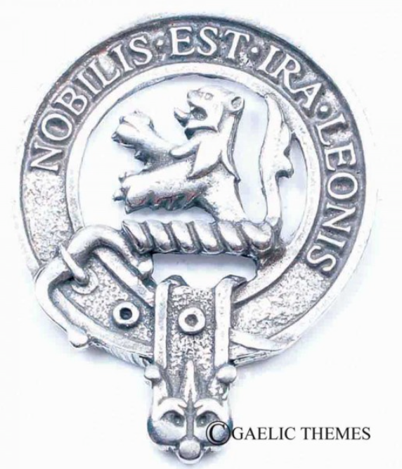 Stuart of Bute Clan Crest Badge in Pewter