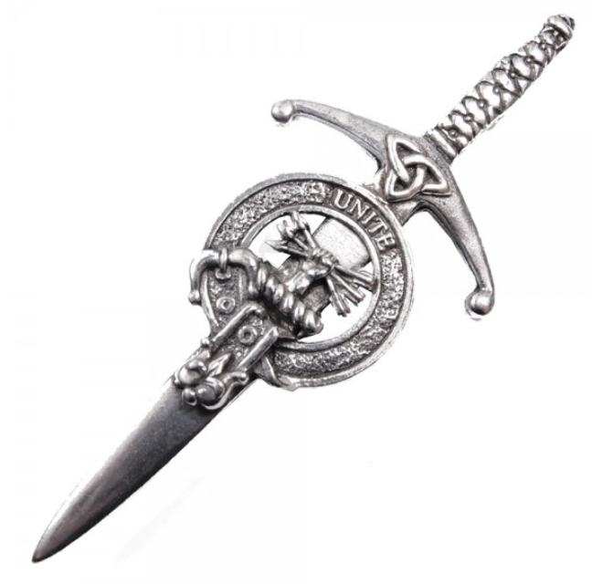 Clan Crest Pewter Kilt Pin with Brodie Crest