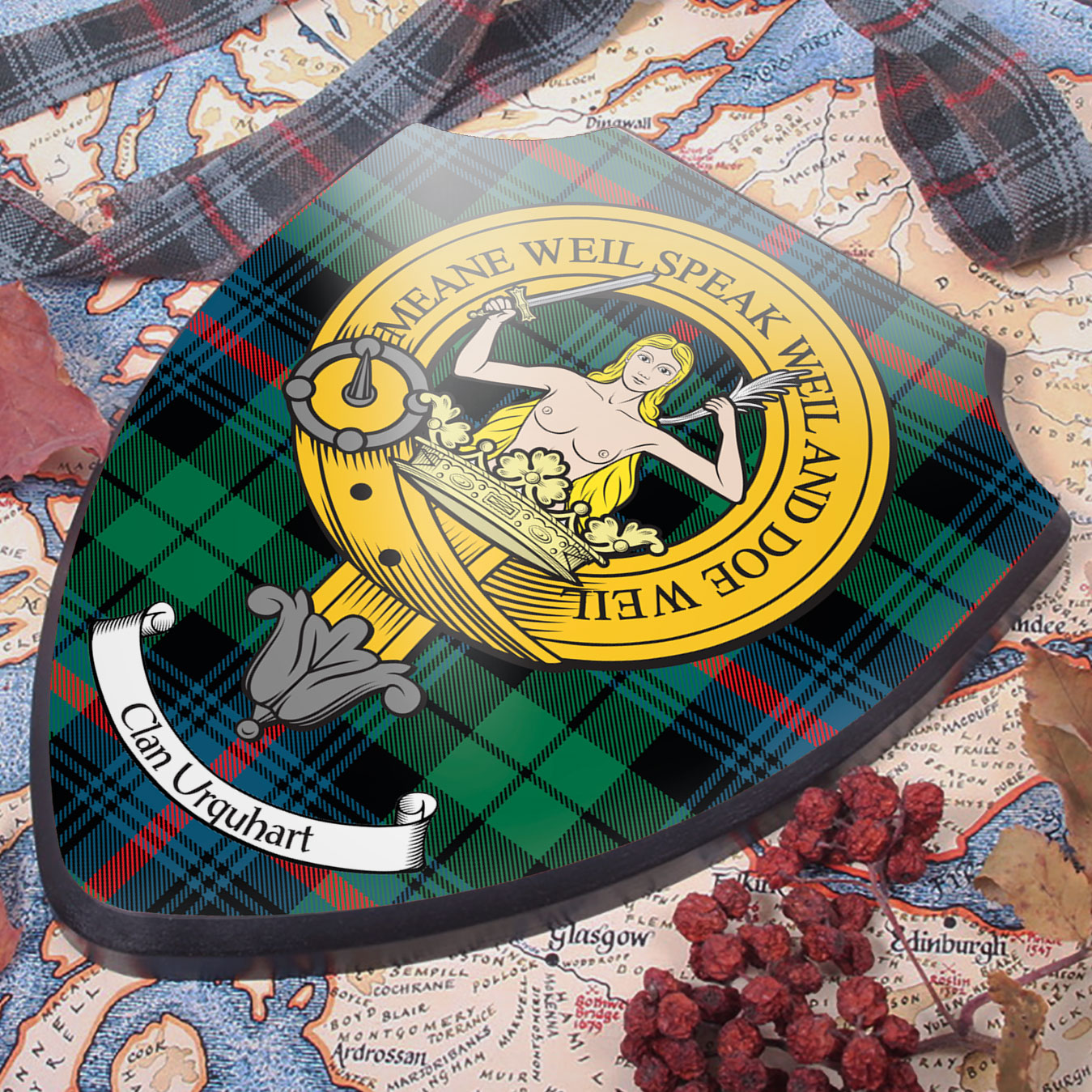 Urquhart Clan Crest Wall Plaque