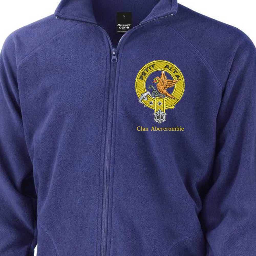 Clan Crest Fleece Jacket - Custom Embroidery