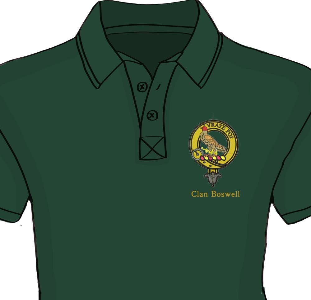 Boswell Clan Crest Polo