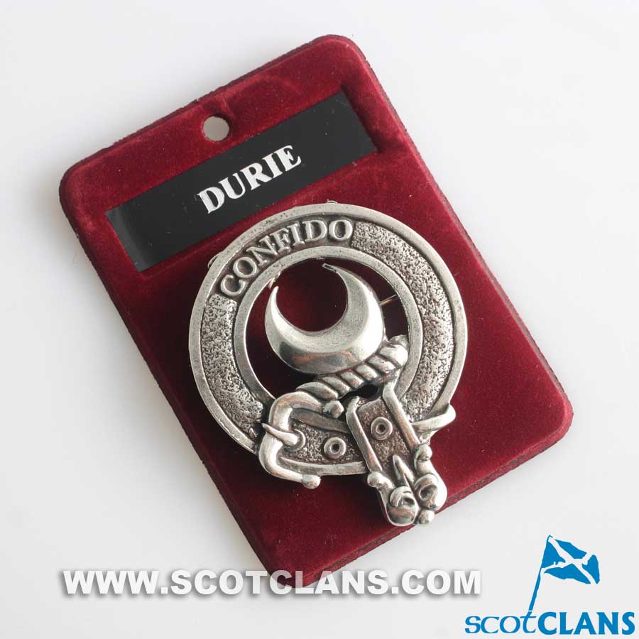 Durie Clan Crest Badge - Pewter